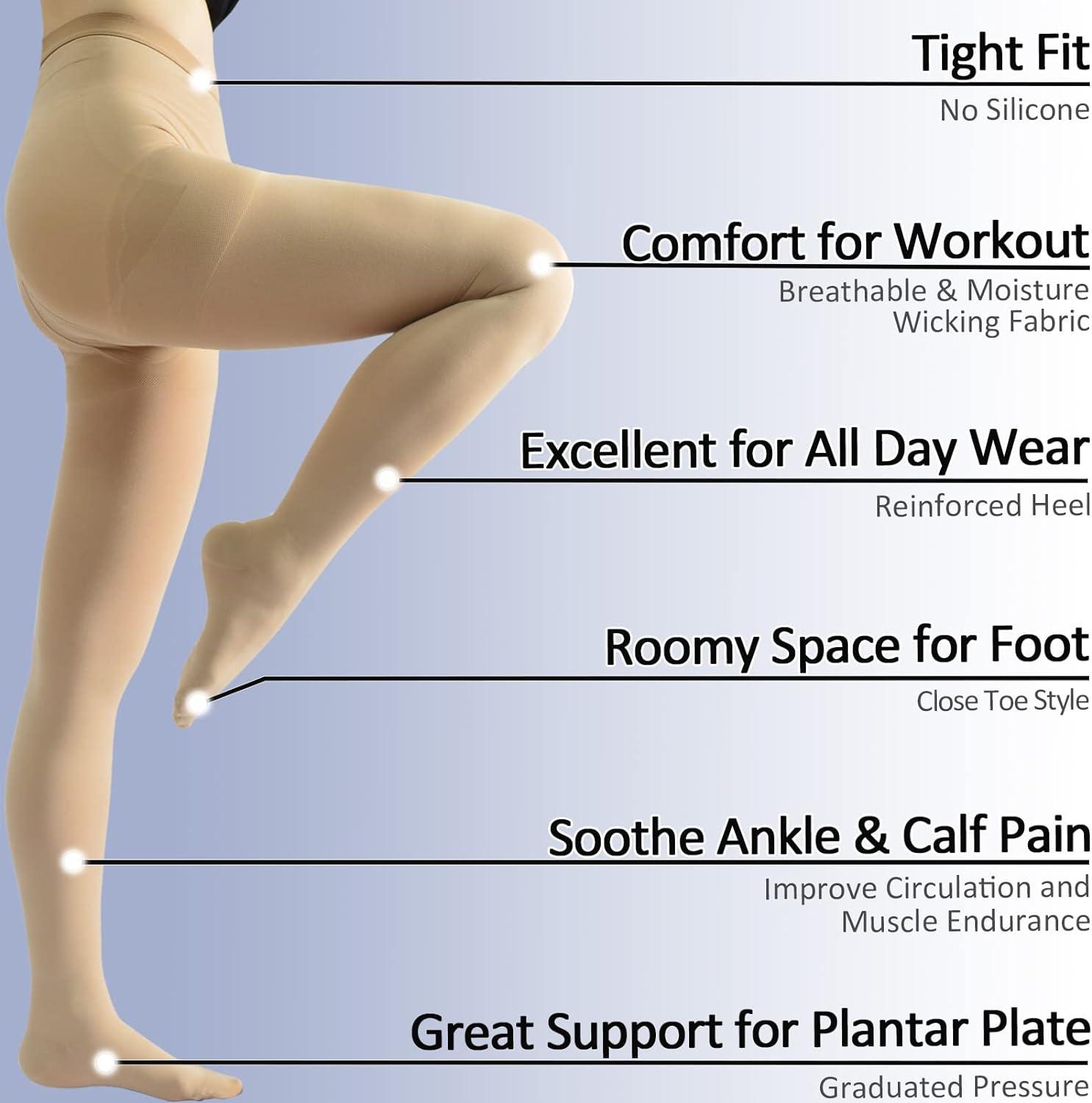 Beister Medical Compression Pantyhose 20-30mmHg Graduated Support ...