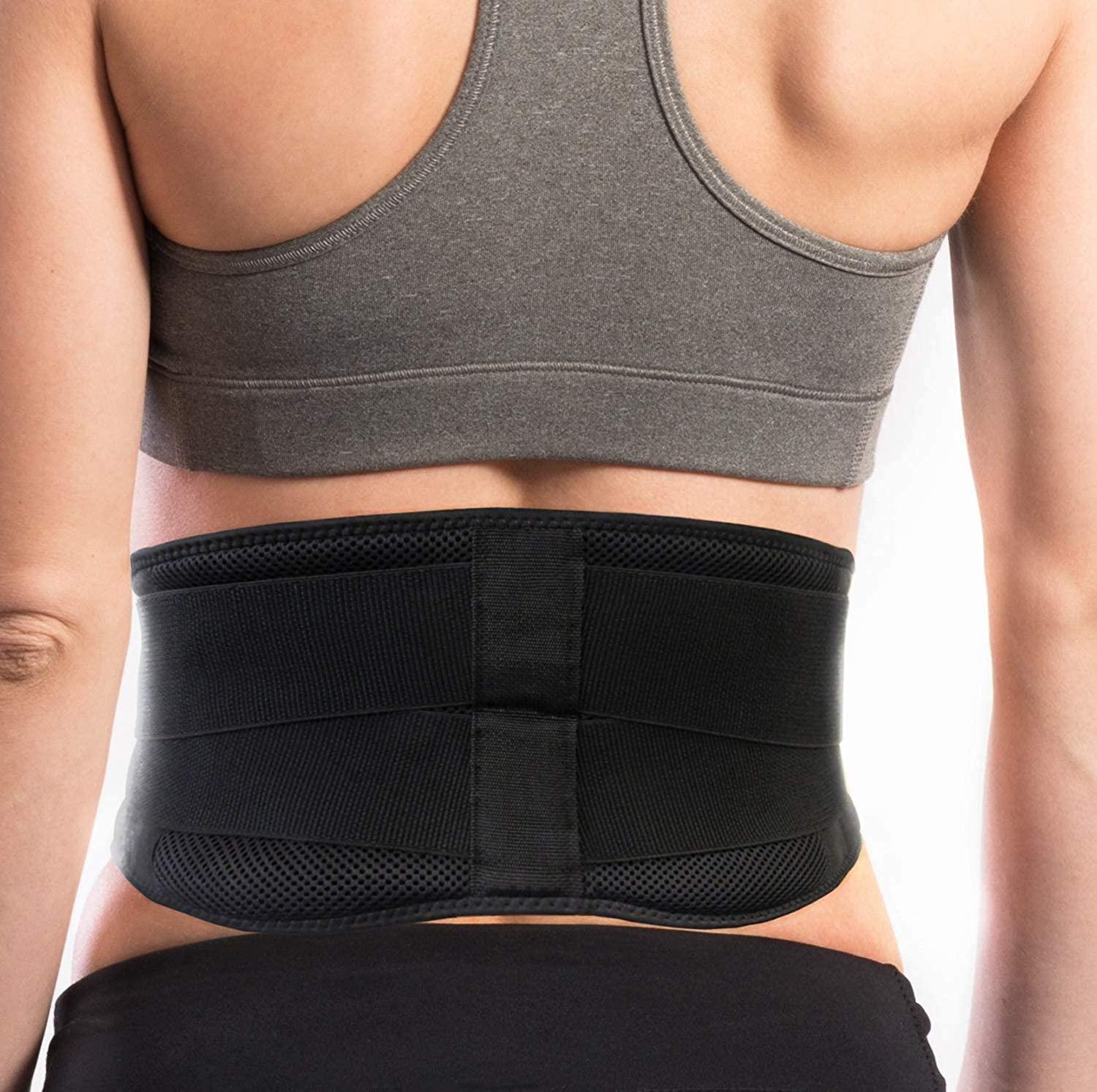AllyFlex Sports Lightweight Back Brace for Men & Women Under Uniform ...