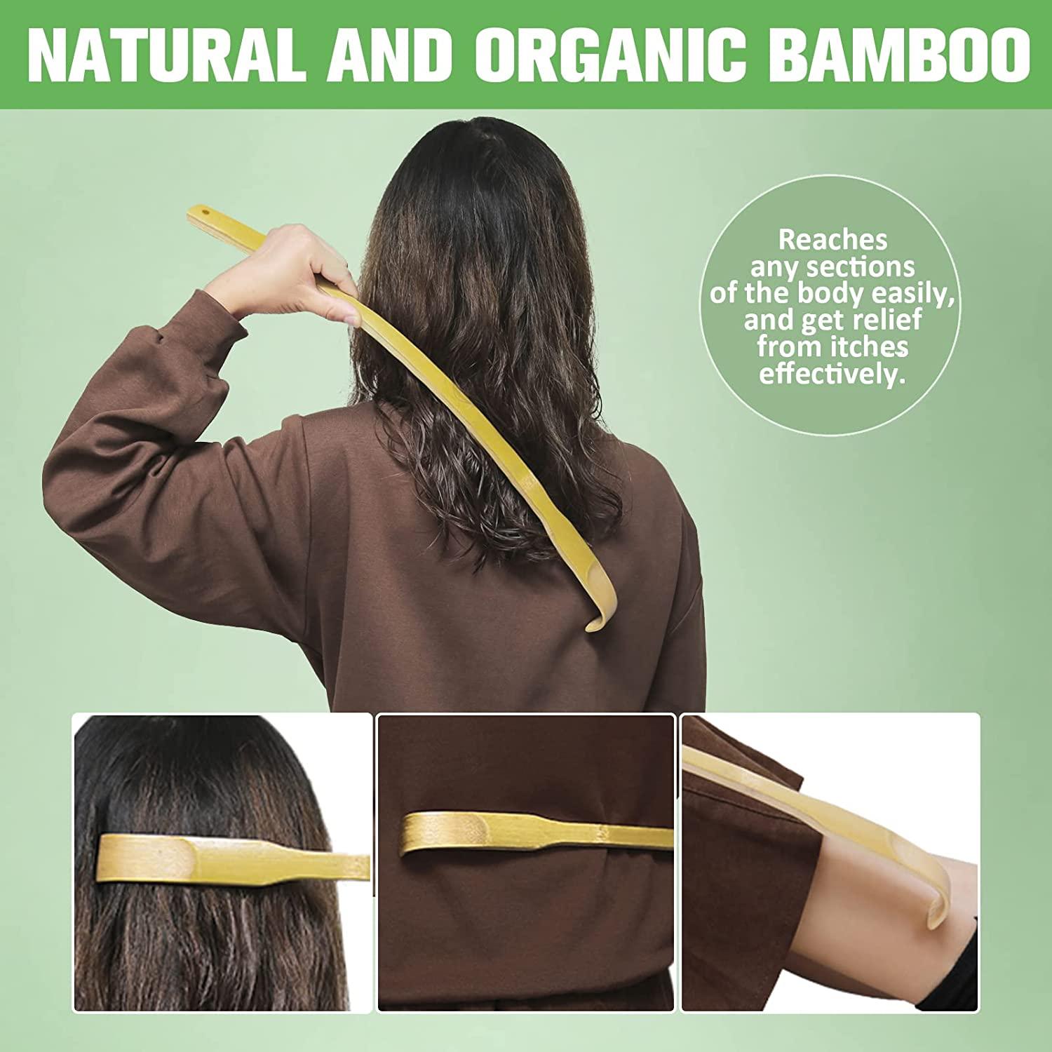 Curved Bamboo Back Scratchers - Perfect Gift for Men, Women, and ...