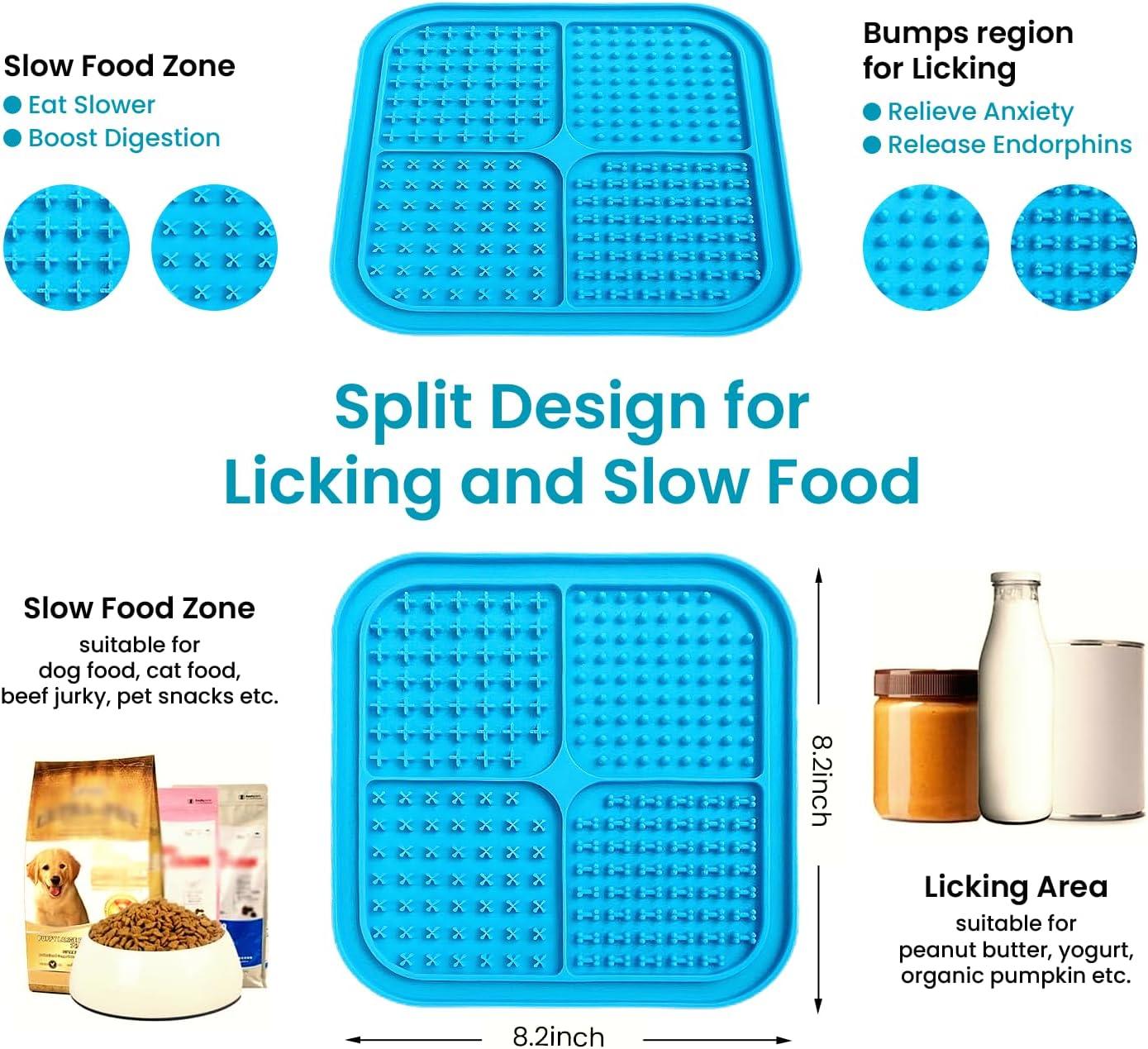 BREXTER Premium Licky Mats for Dogs - 2 Pack Lick Mats with Suction ...