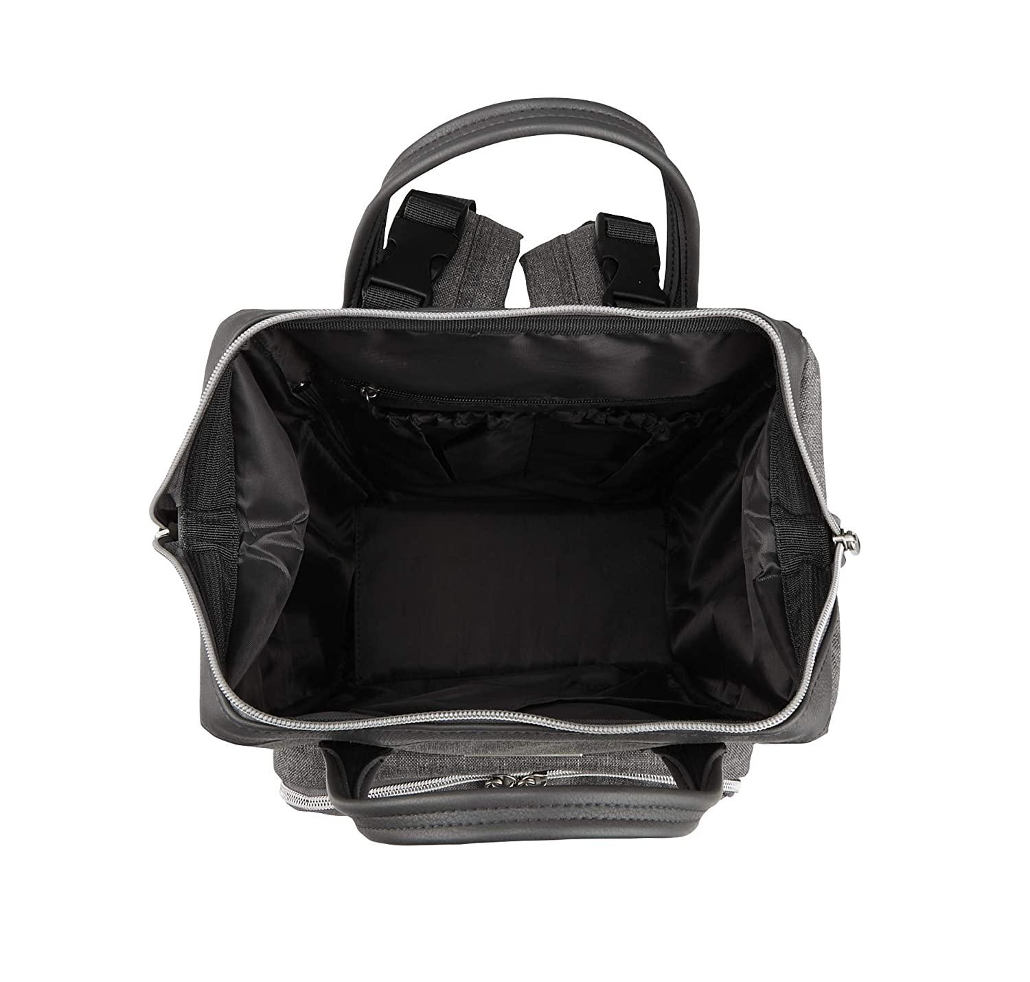 Multi-Function Light Grey Nappy Bag - Stylish Backpack for Baby Care ...