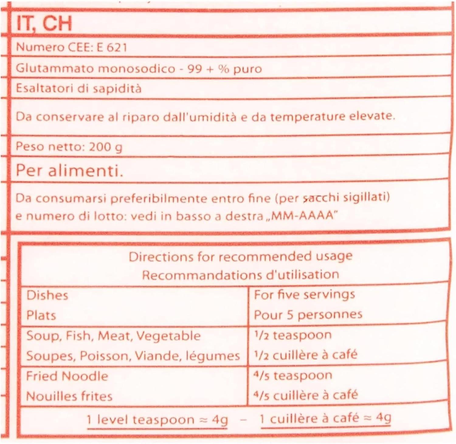 Ajinomoto MSG Umami Seasoning 200g - Premium Monosodium Glutamate ...