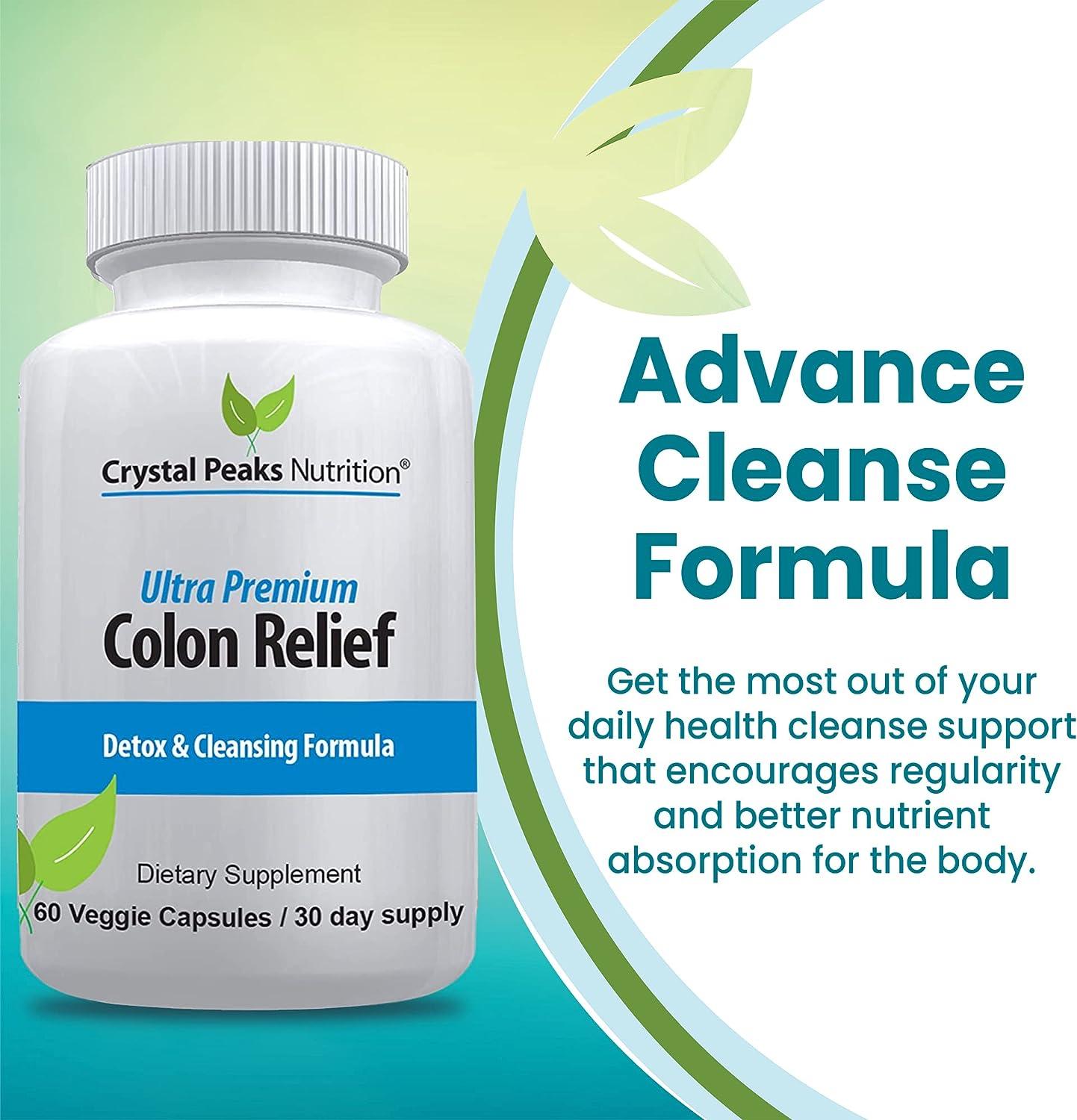 Crystal Peaks Nutrition Natural Colon Cleanser Capsules - Extra ...