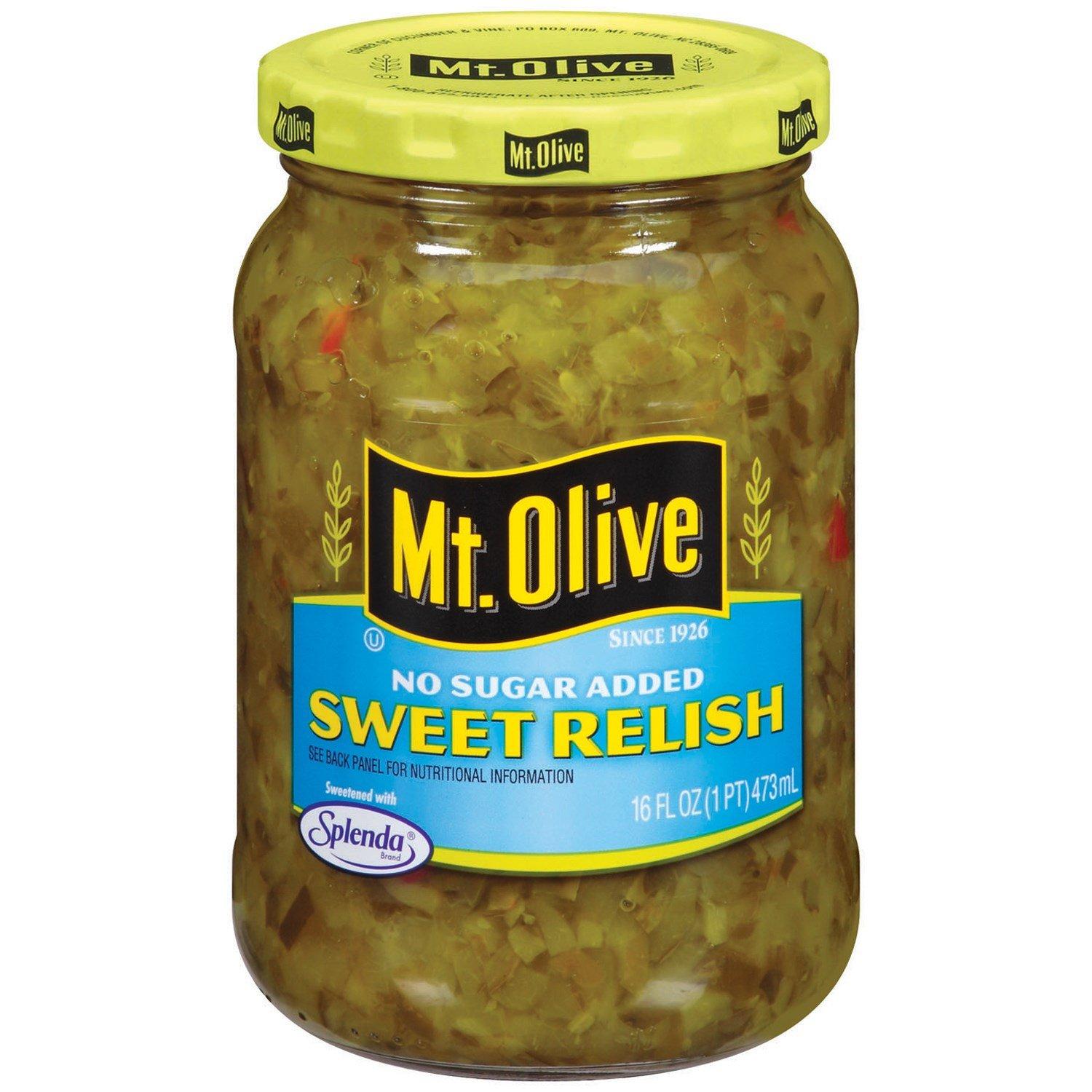 Mt. Olive No Sugar Added Sweet Relish 16 Oz - Delicious & Healthy ...