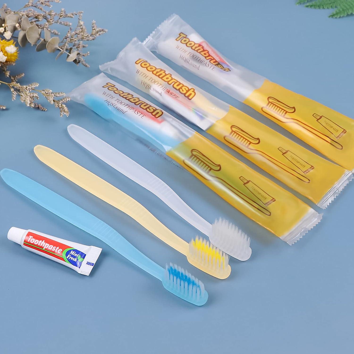 120 Pack Individually Wrapped Travel Toothbrushes with Toothpaste Set ... 120 Pack Individually Wrapped Travel Toothbrushes with Toothpaste Set ...