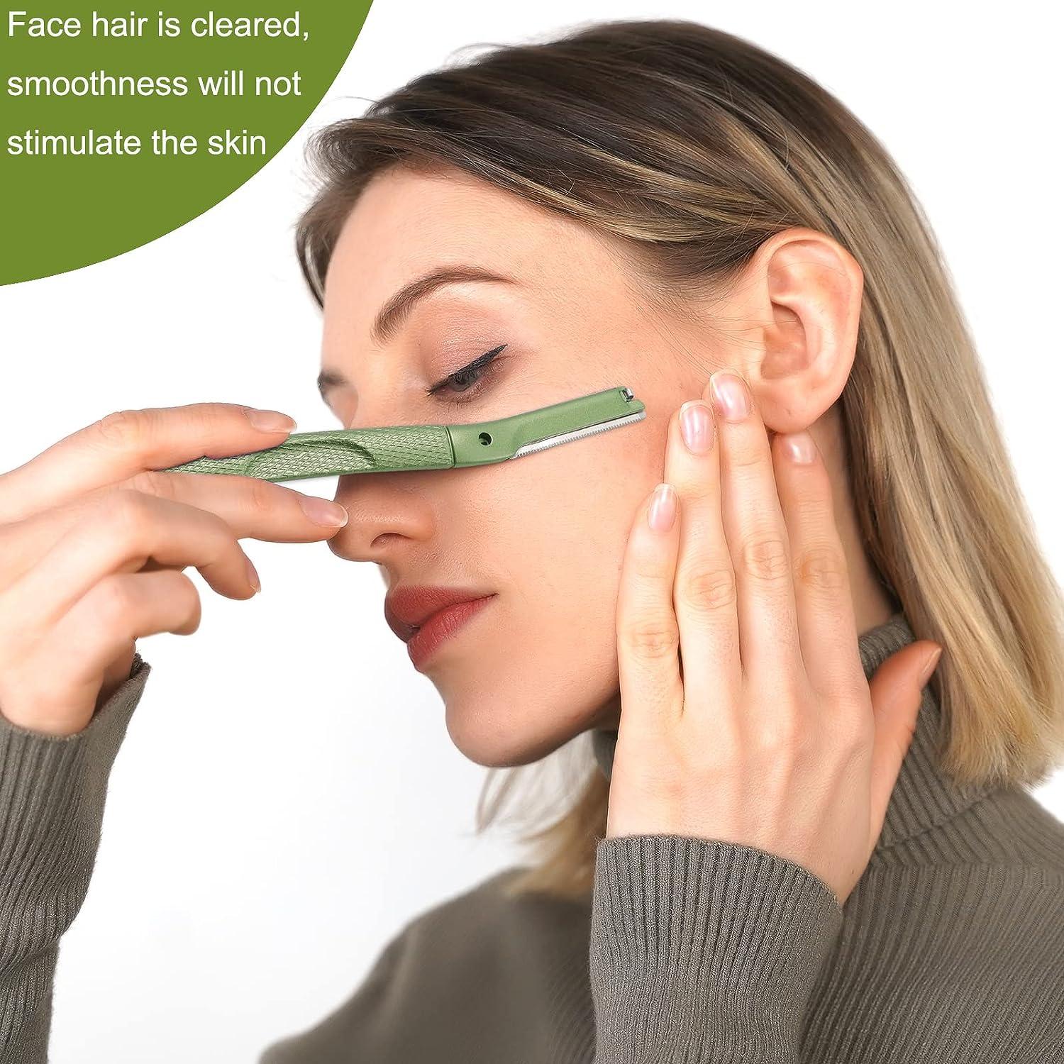 Dermaplaning Tool Beauty Metal Eyebrow Knife | Face Hair Cleaning Tool ...