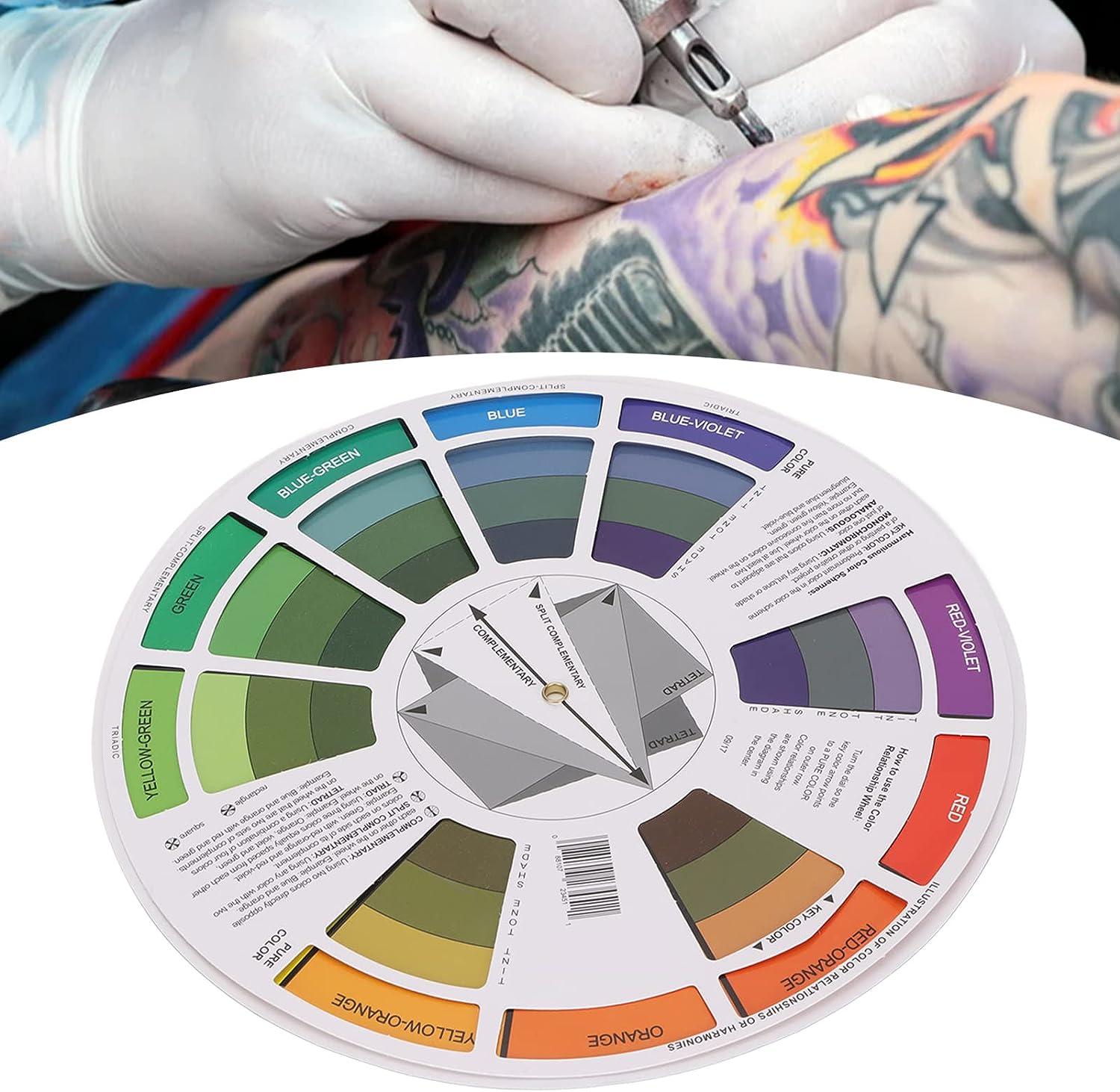 ZJchao Large Color Wheel Mixing Guide Poster for Art Class & Makeup ...