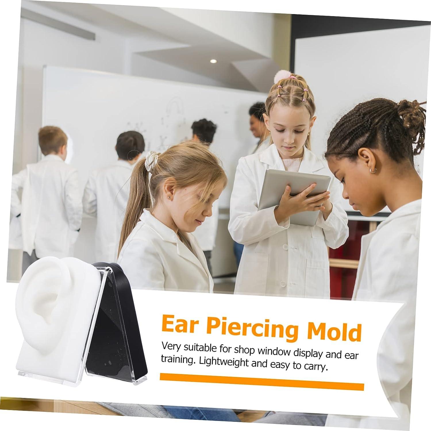 Hemoton Silicone Ear Model Piercing Tools Set - Jewelry Pro Tools for ...