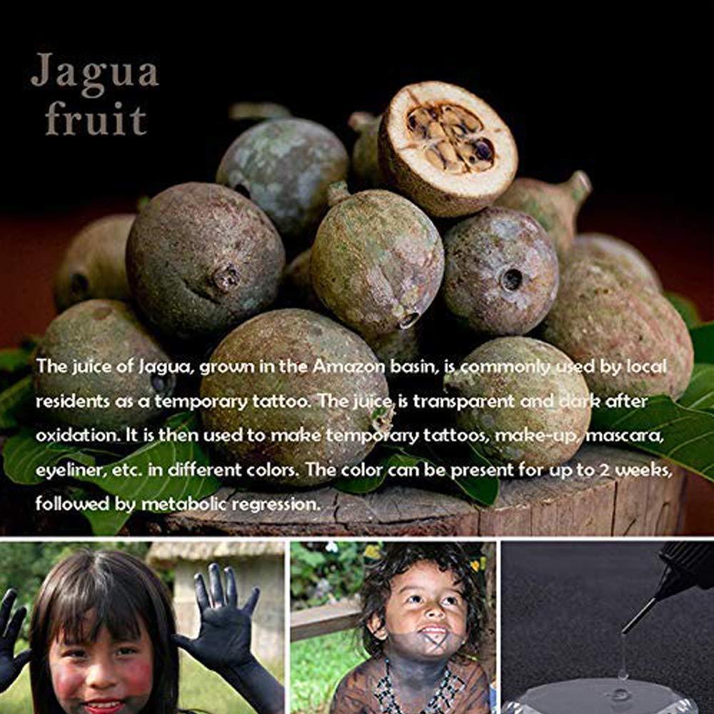 Comdoit Temporary Tattoos Kit - 42 Pcs Stencils & Freehand Jagua Gel ...