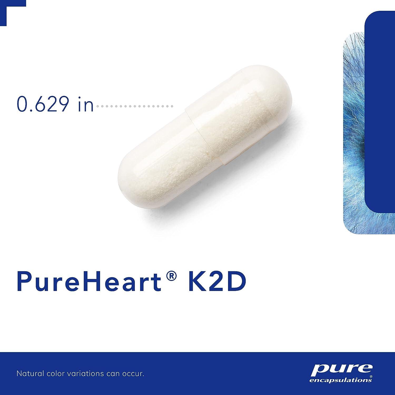 Pure Encapsulations PureHeart K2D | Cardiovascular Support Supplement ...