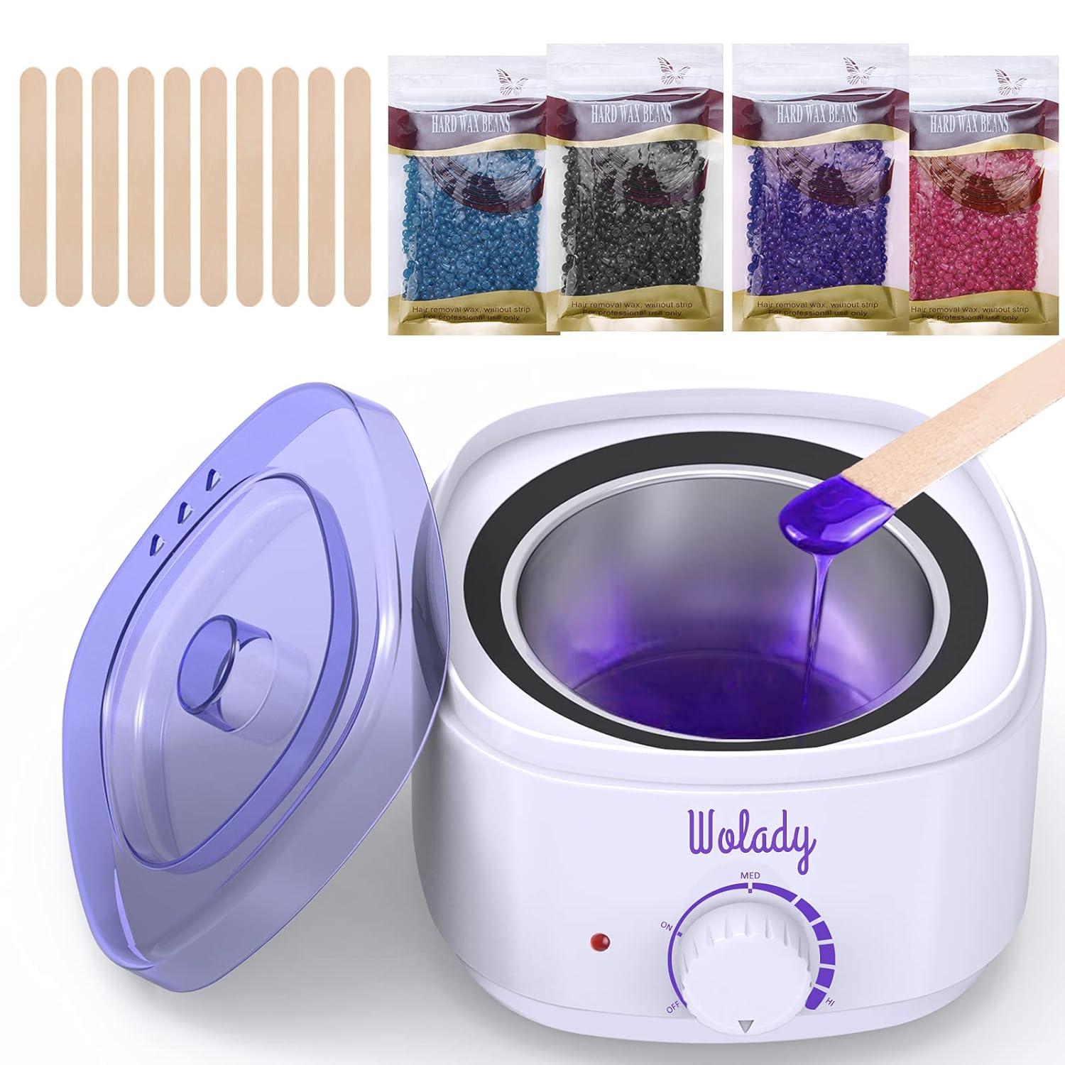 Buy Wolady Hair Removal Wax Warmer Kit - Hot Wax Device with 4 Aromas ...