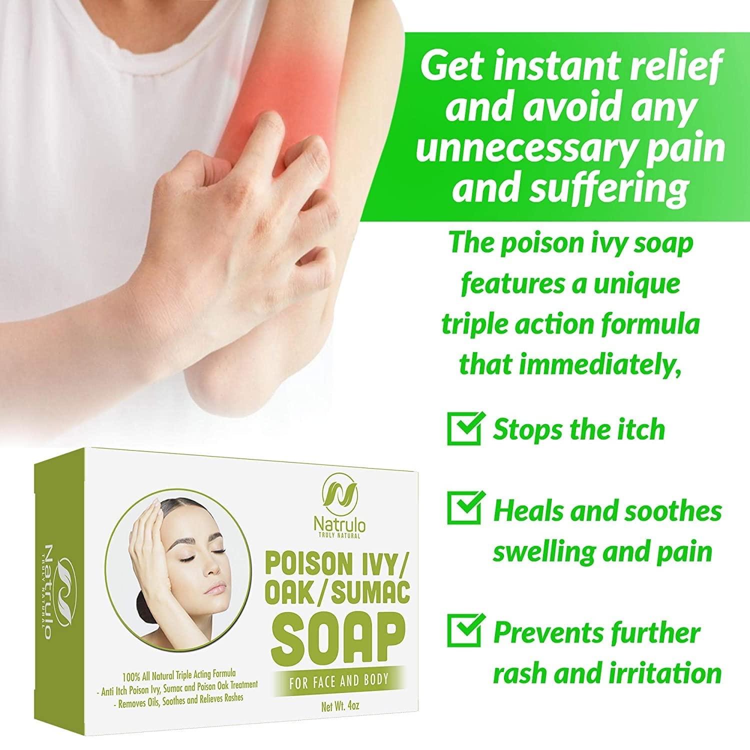 Poison Ivy Soap Bar - Natural Anti-Itch Treatment for Poison Ivy, Oak ...