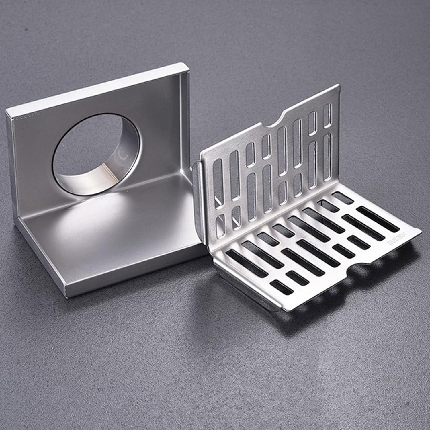 Anti-wear L Stainless Steel Bathroom Tile Insert Floor Drainer Square ...