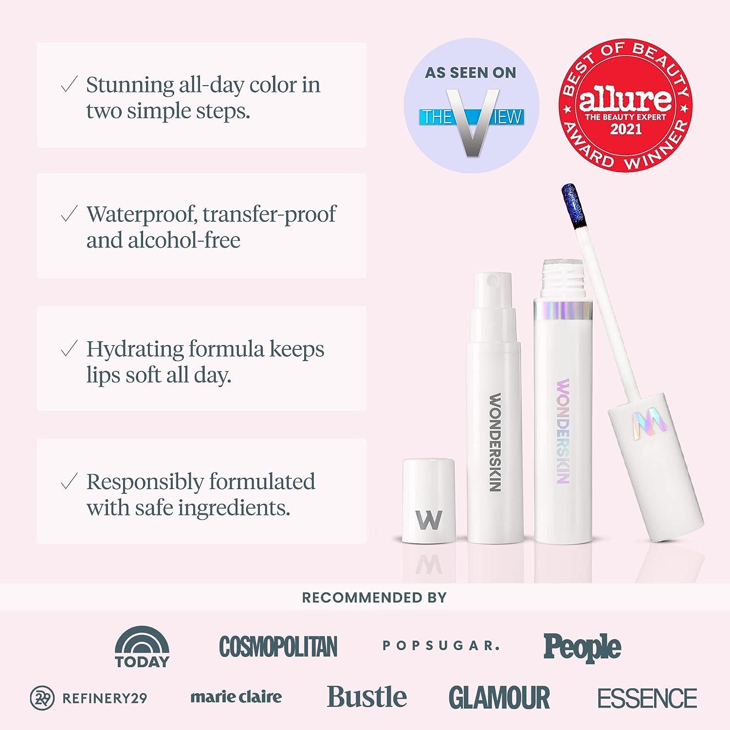 Wonderskin Wonder Blading Peel and Reveal Lip Stain Kit - Long-Lasting ...