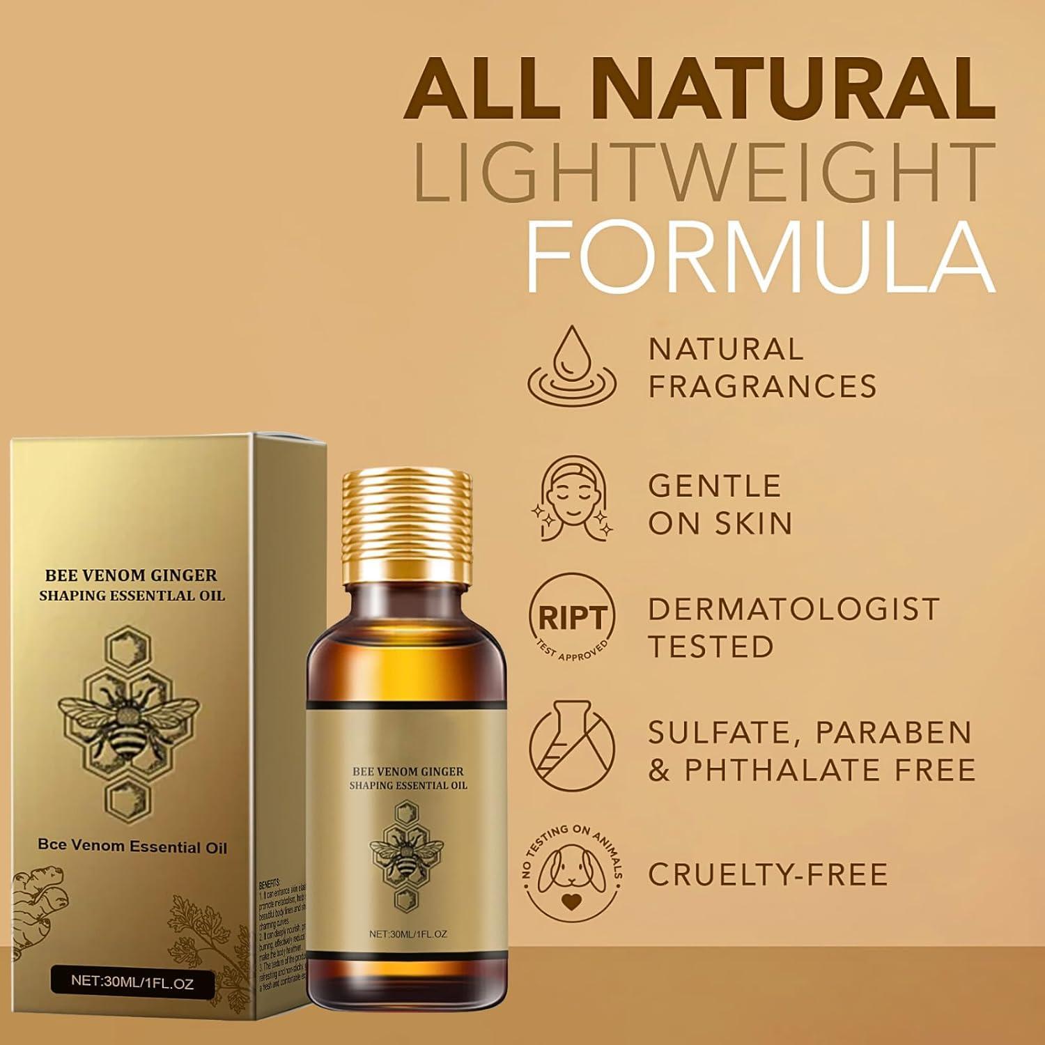 Bee Venom Ginger Body Oil Bee Venom Belly Button Drops Bee Venom Drops ...