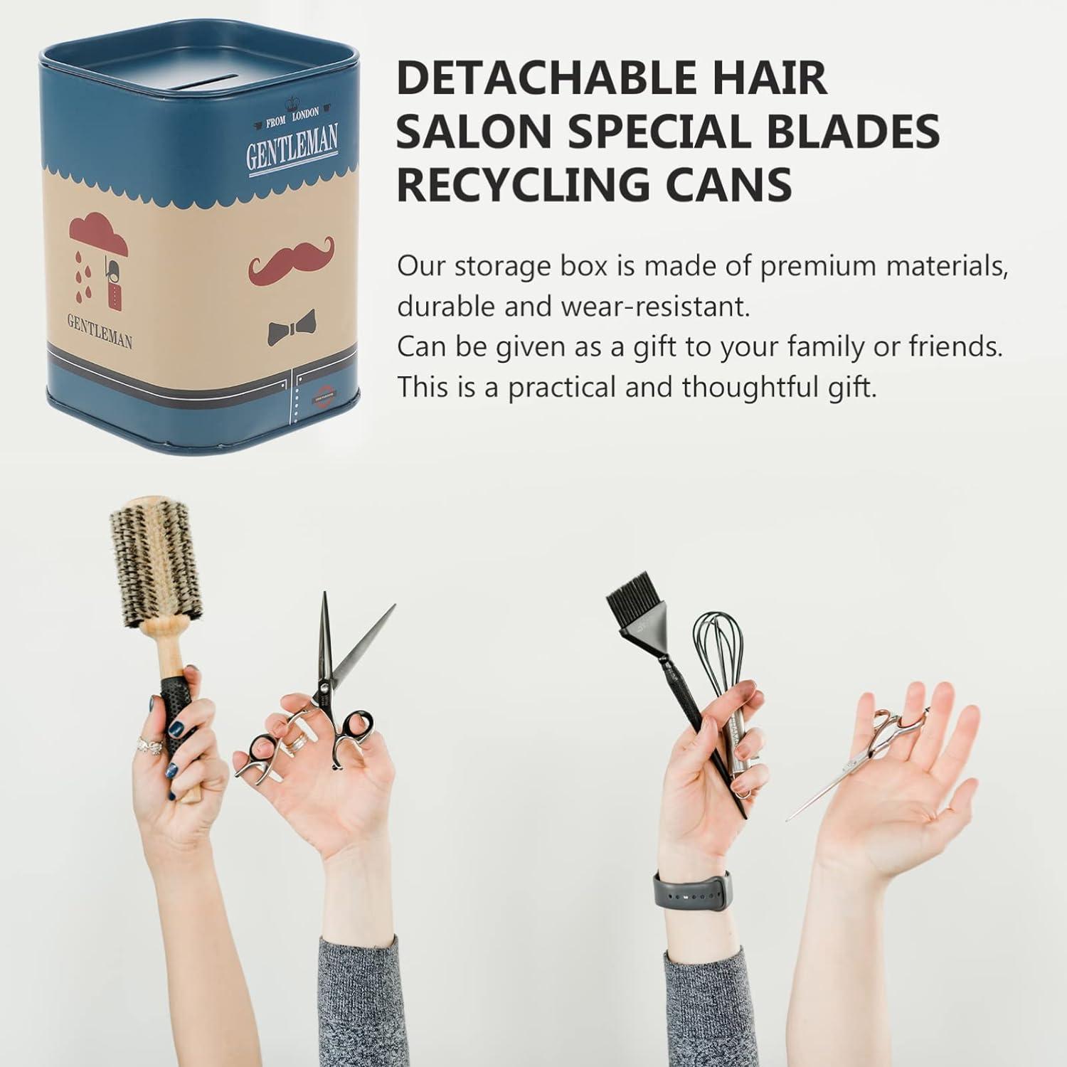 Beaupretty Stainless Steel Razor Disposal Case - Blue | Safety Razor ...