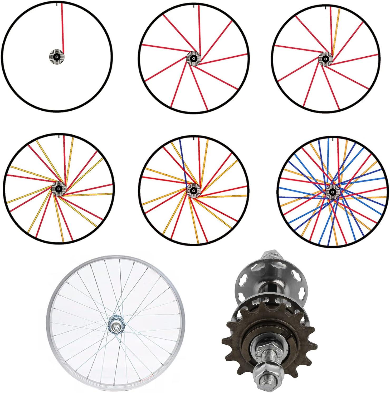 Universal Bike Rear Wheel Hub 36 Holes 14T Solid Axle Metal Disc Set ...