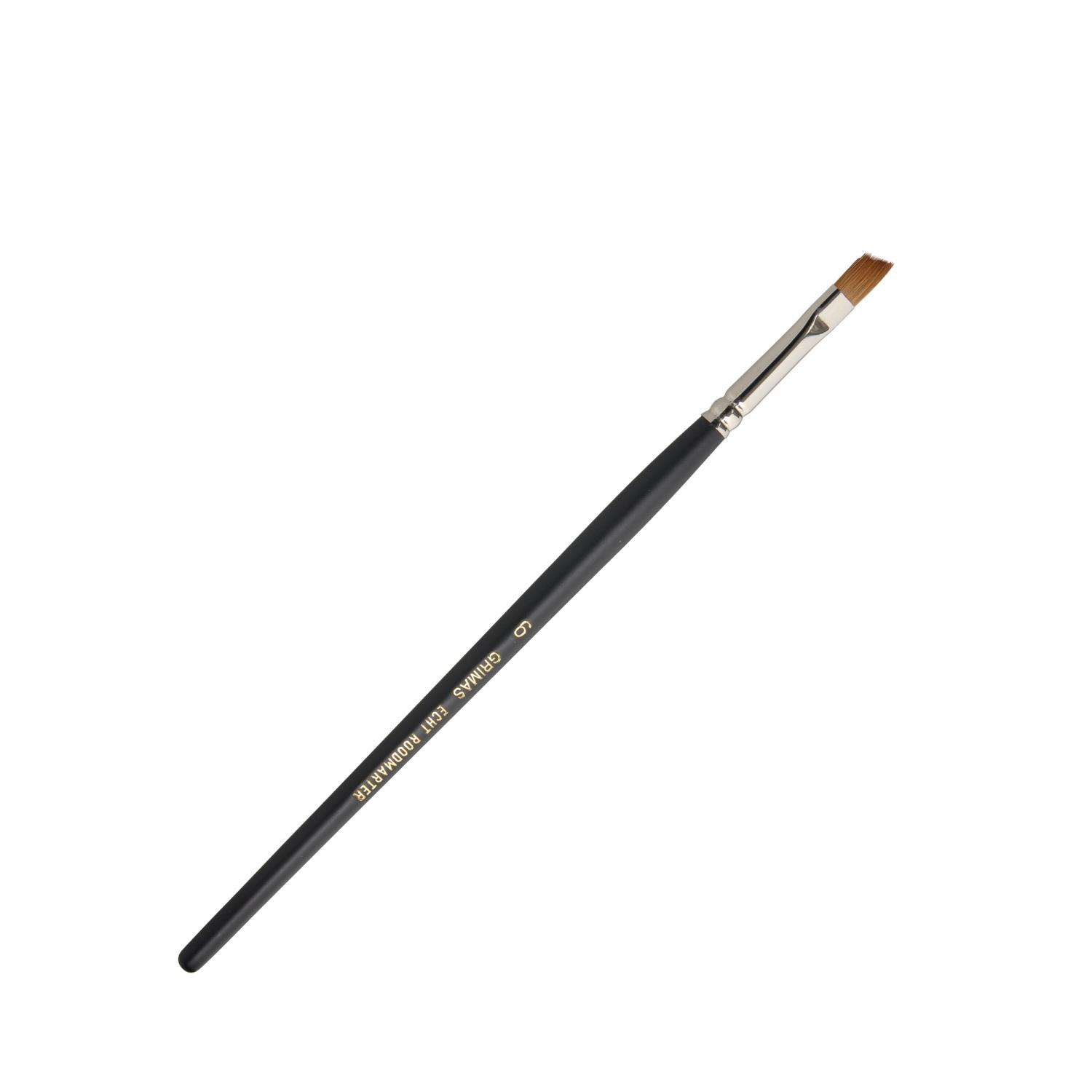 Red Sable Hair Brush No. 6 - Flat Bound Bevelled - Premium Quality for ...