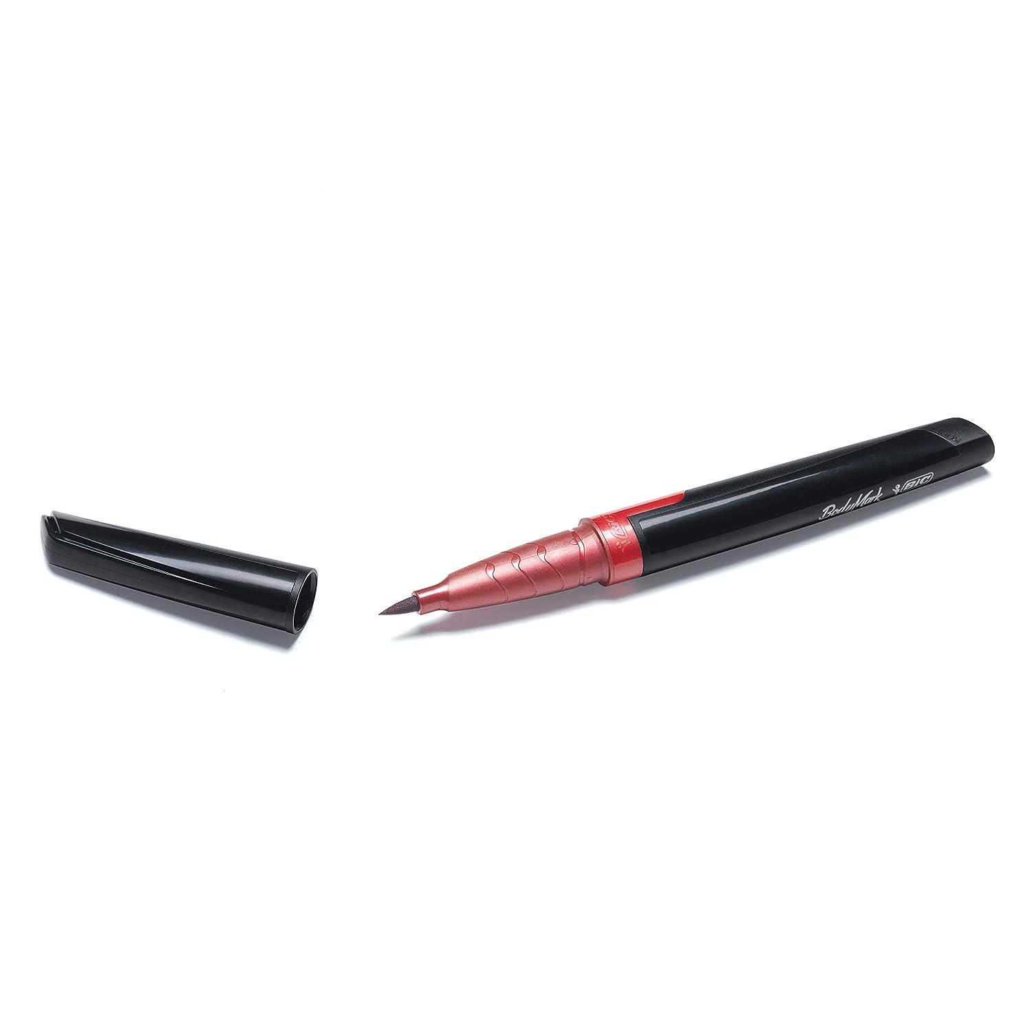 BIC BodyMark Temporary Tattoo Marker - Red - Create Bold and Vibrant ...