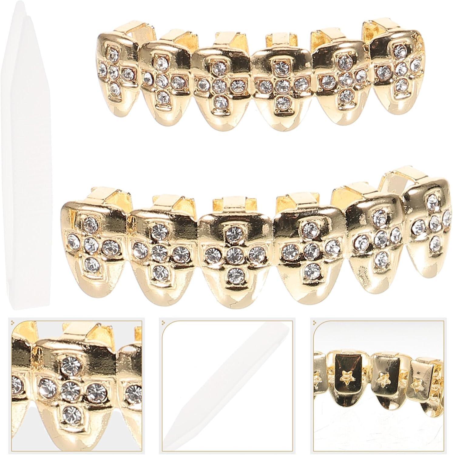 SOIMISS 1 Set Mouth Grill Rapper Props Decorative Teeth Grill Hip-pop ...