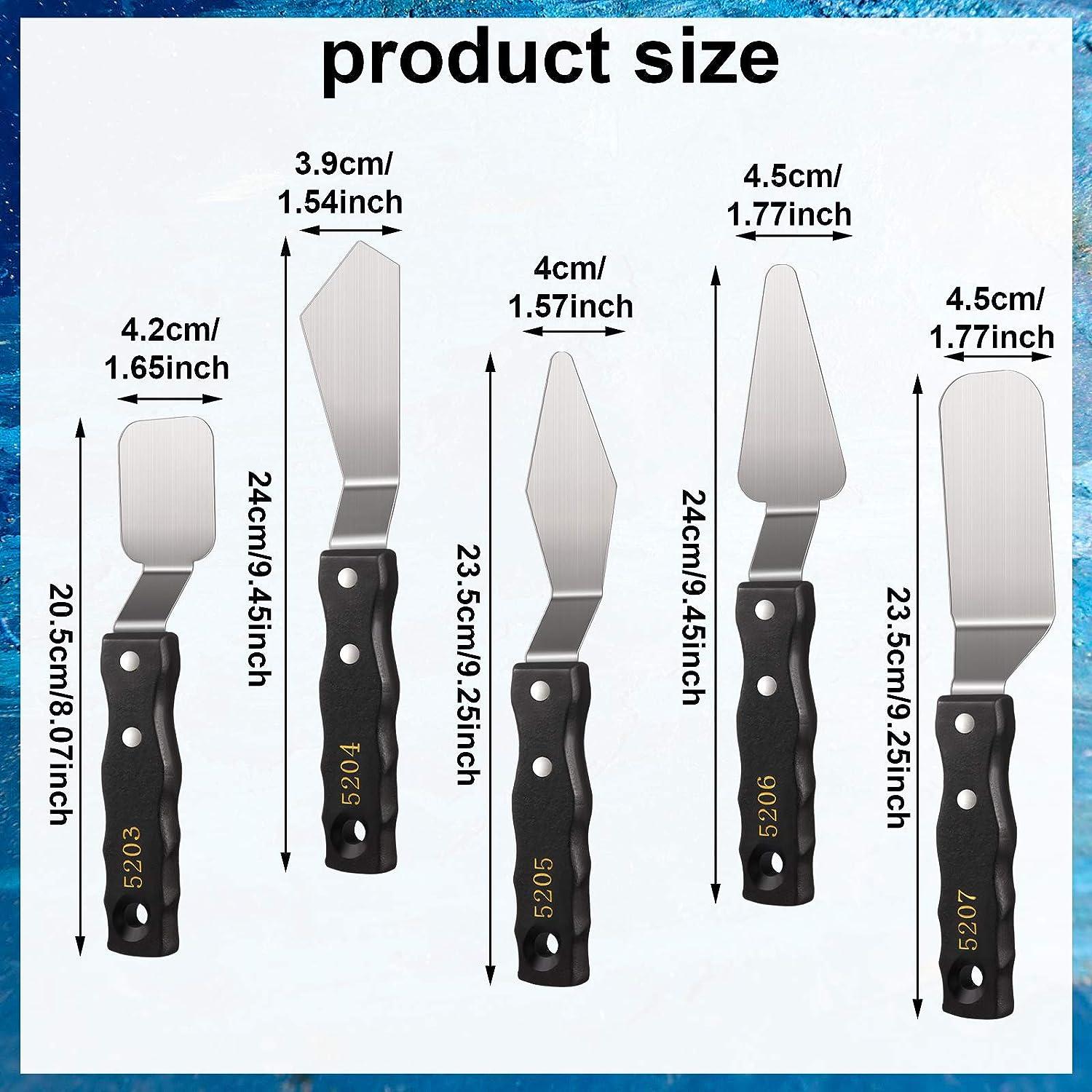 5-Piece Large Painting Knife Set - Stainless Steel Palette Knives for ...