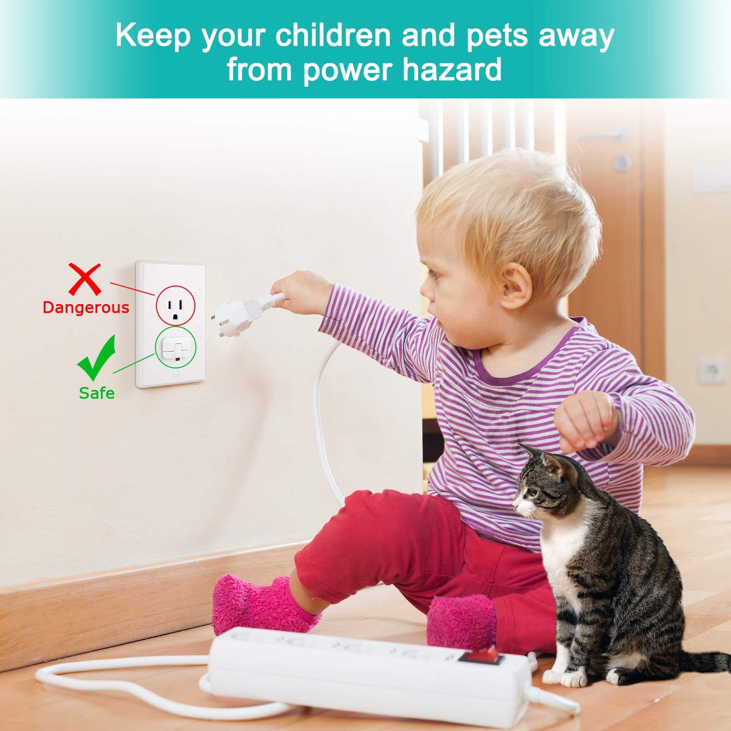 Baby Proofing Outlet Covers (40 Pack) - Child Proof Outlet Plug Covers ...