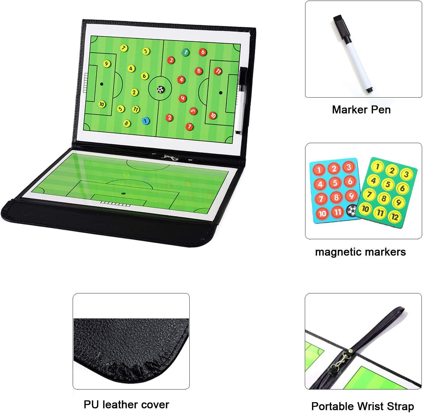 TXENCEX Football Coaching Board Coaches Clipboard Tactical Magnetic ...