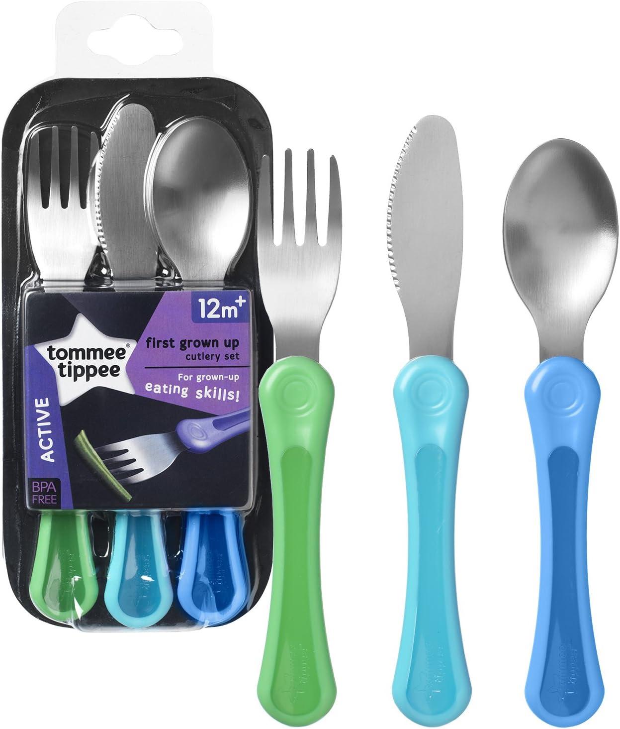 Tommee Tippee Explora First Grown Up Cutlery Set - Assorted Colors ...