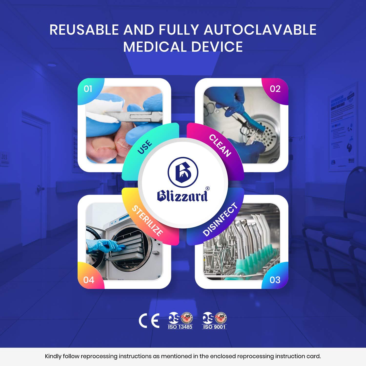 Blizzard 3-Piece German Forged Podiatry Tool Kit | Nail Clippers for ...