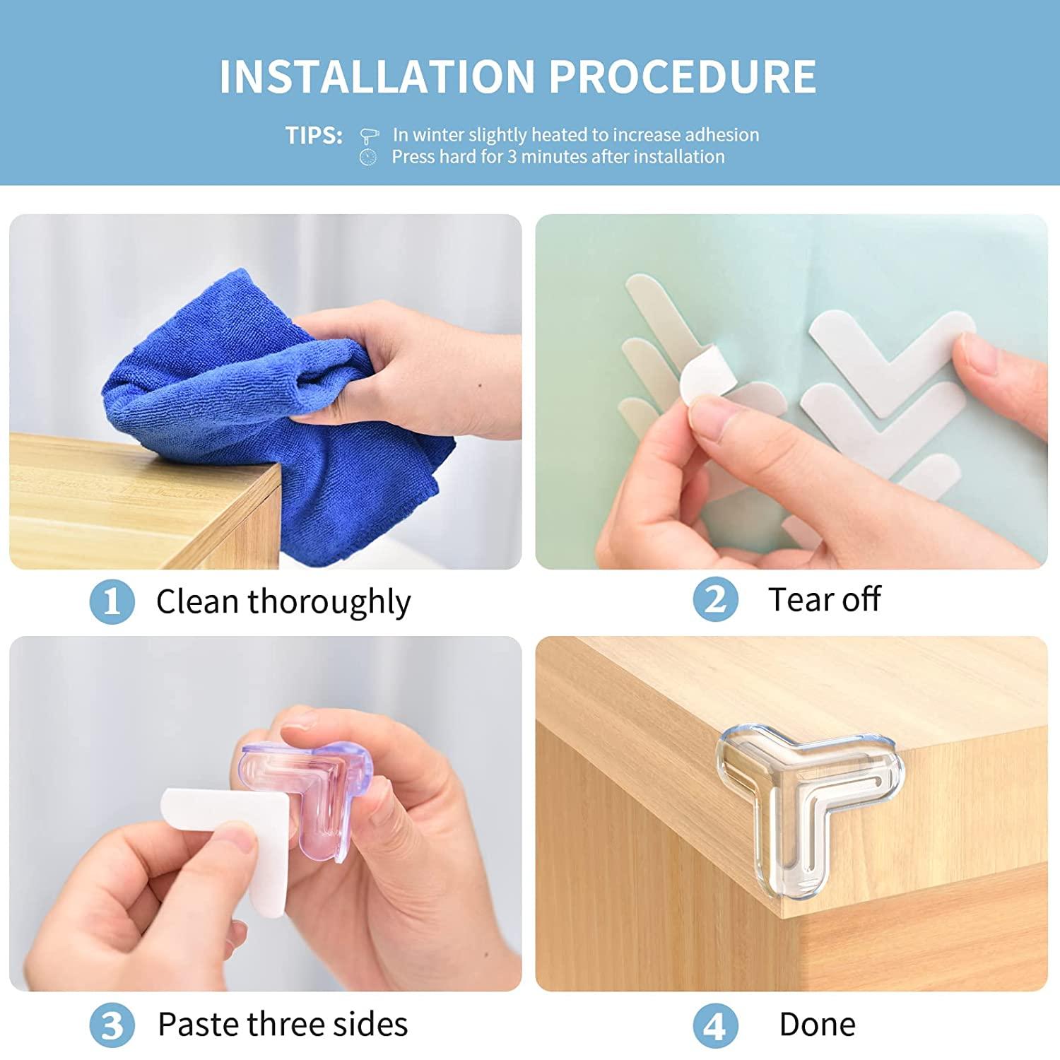 8 Pack Corner Protector Baby Proof Xuenair Clear Corner Protectors for ...