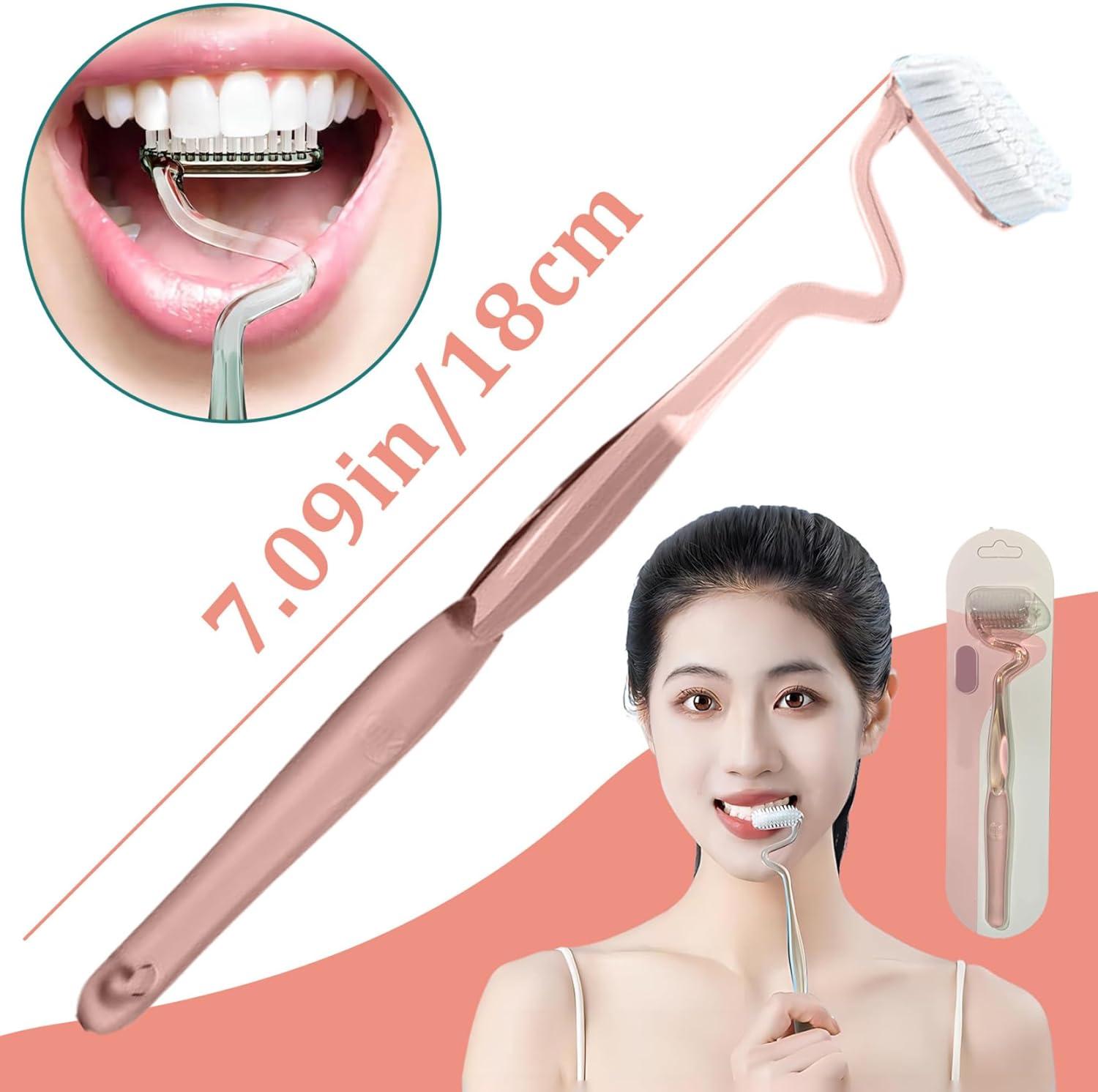 Ergonomic S-Shaped Toothbrush for Adults - Soft Bristles PCTG Manual ...