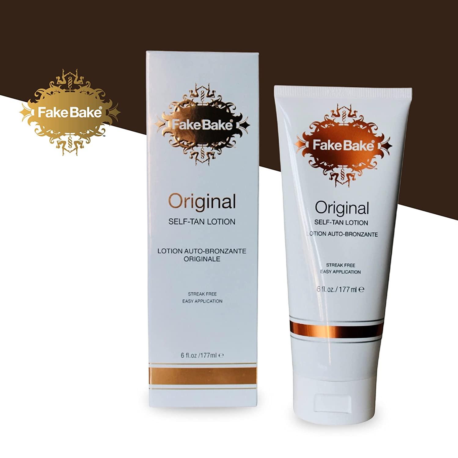 Fake Bake Original Self-Tanning Lotion - Natural Looking Sunless Tanner ...