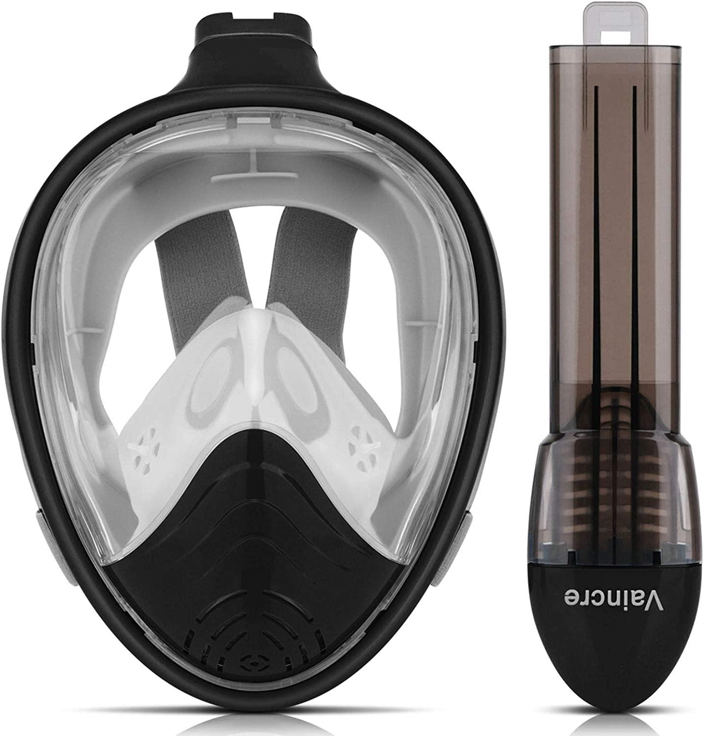 Vaincre 180 Full Face Snorkel Mask | Panoramic View Anti-Fog Anti-Leak ...
