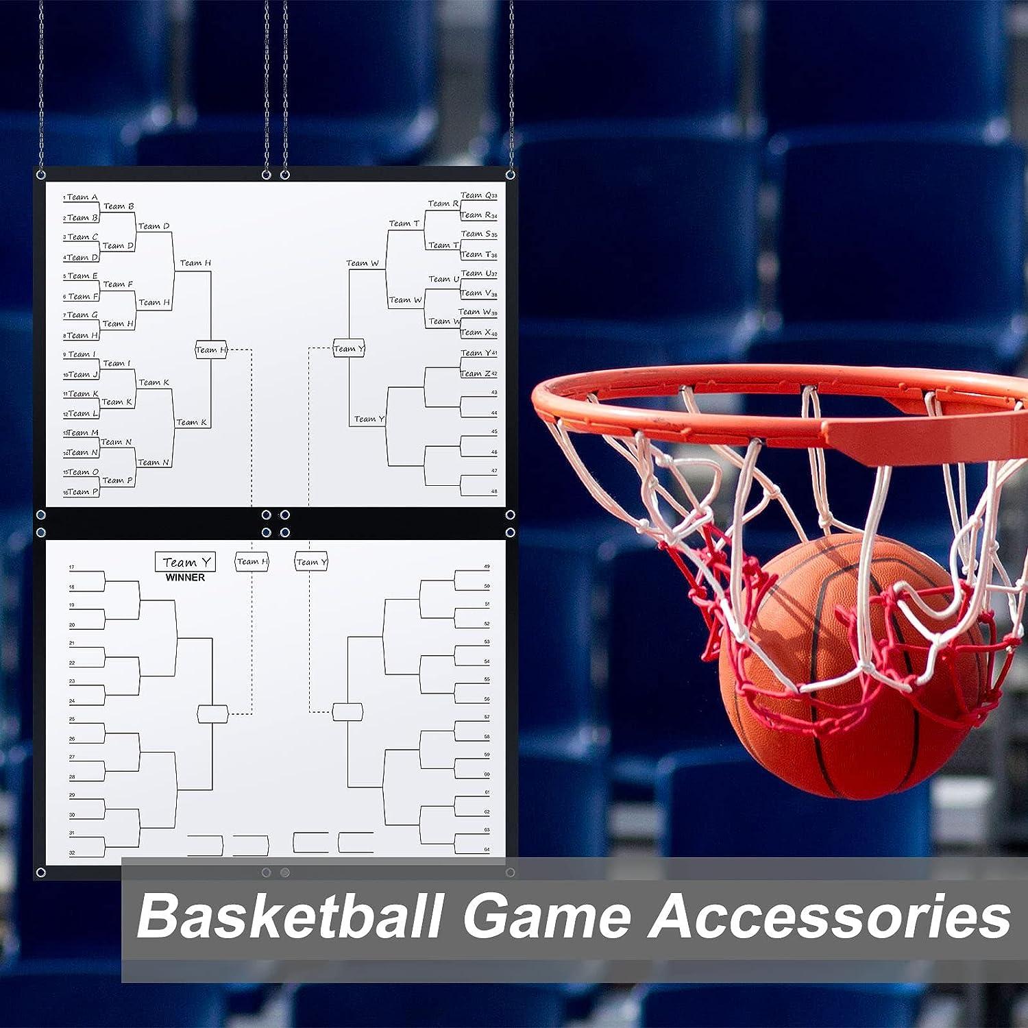 Yexiya Sports Basketball Poster Set with Dry Erase Board - 4 Pcs Team ...