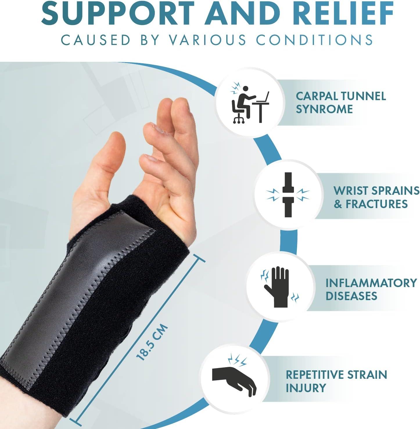Actesso Advanced Wrist Support Brace - Carpal Tunnel Splint - Relieves ...