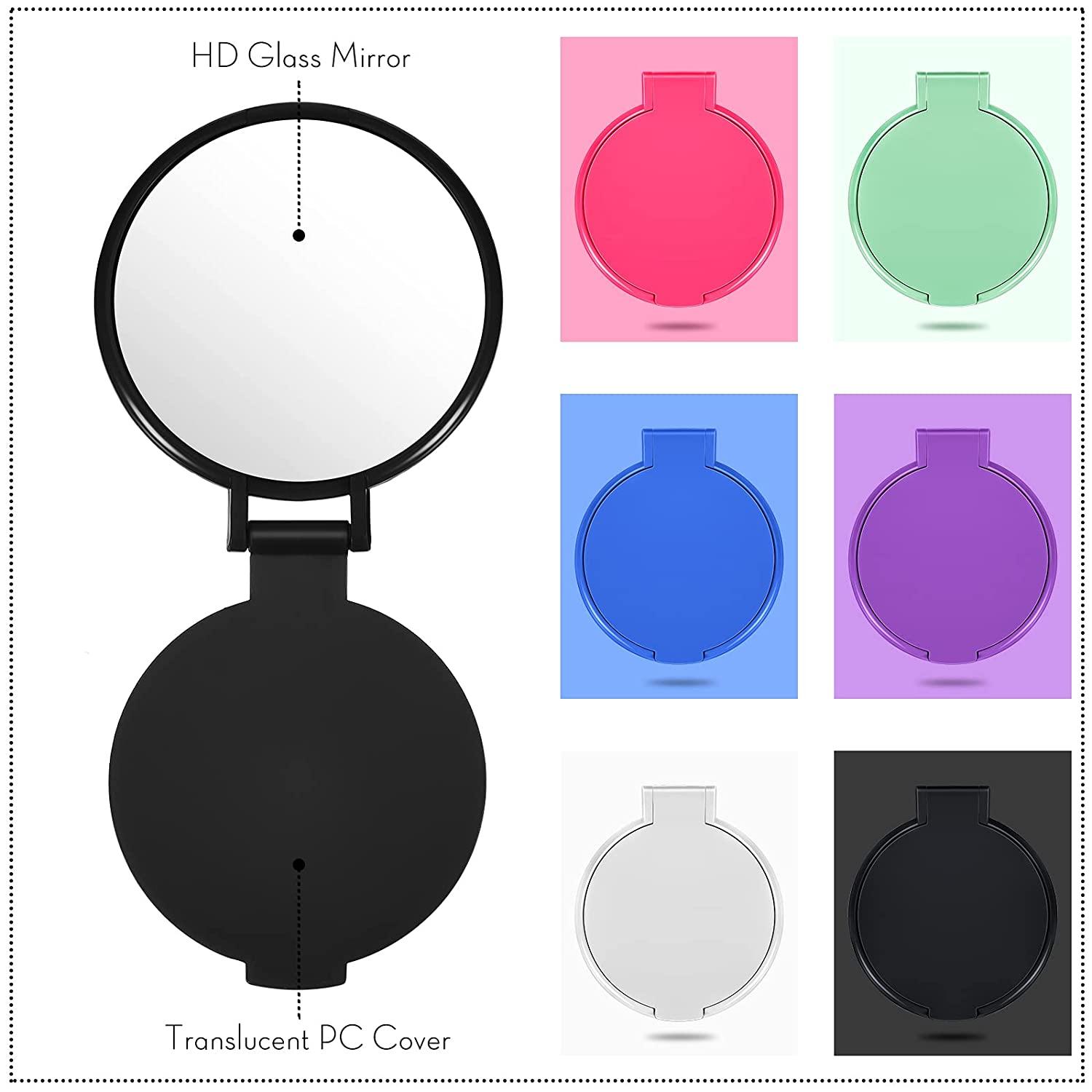 Mini Folding Compact Mirror Set - Vintage Portable Travel Makeup Mirror ...