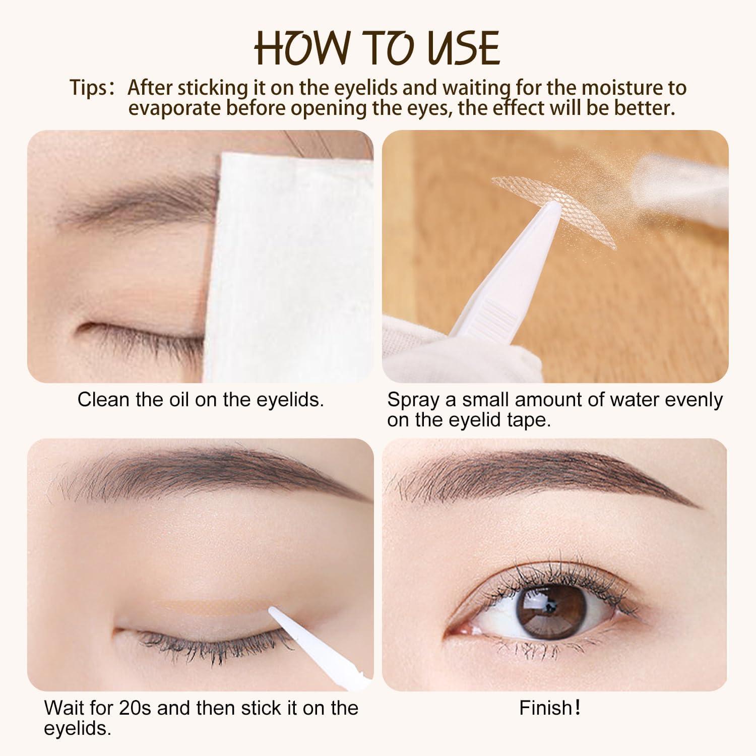 640Pcs Breathable Eyelid Lift Strips Set for Heavy Hooded & Droopy Lids ...