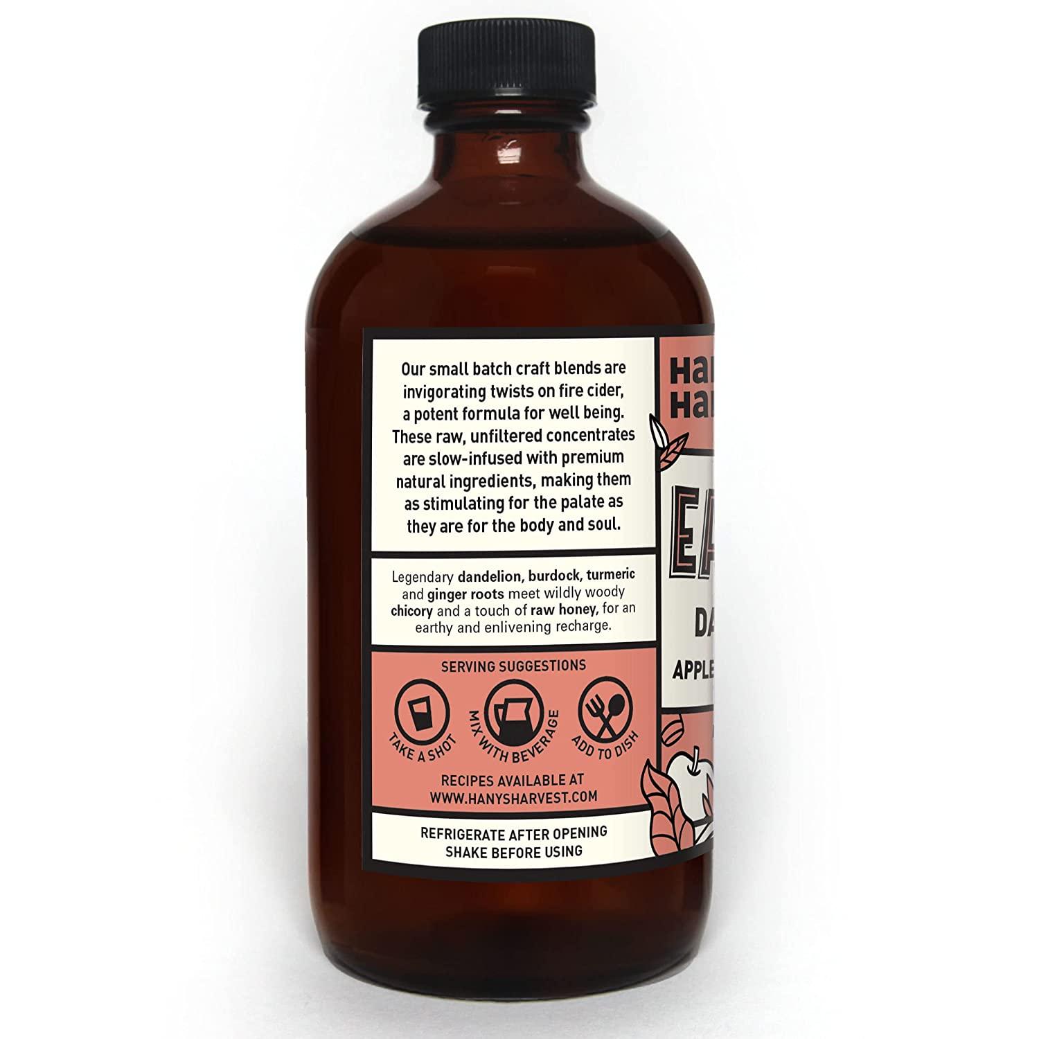 Dandelion Earth Cider - Raw Organic Unfiltered Apple Cider Vinegar with ...