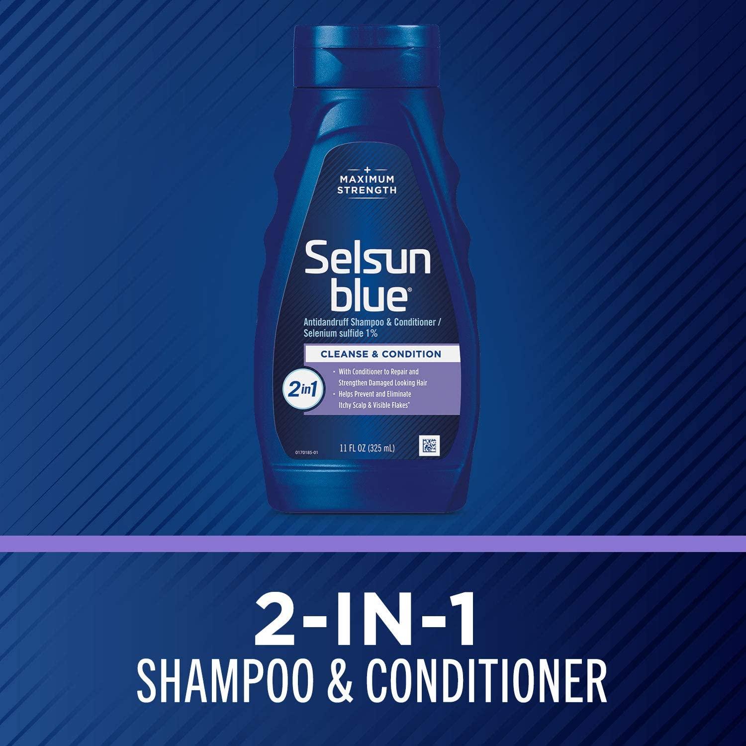 Selsun Blue 2-in-1 Anti-Dandruff Shampoo & Conditioner 11 fl. oz ...