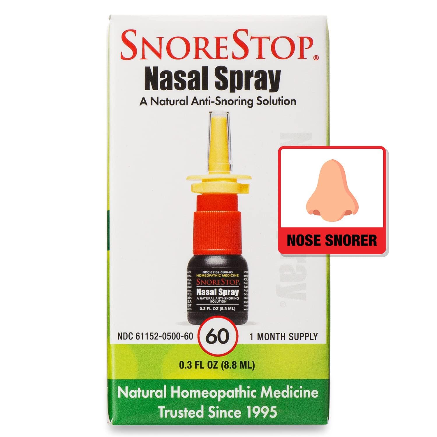 SnoreStop NasoSpray - Fast-Acting Snoring Solution for Deep Sleep - 60 ...
