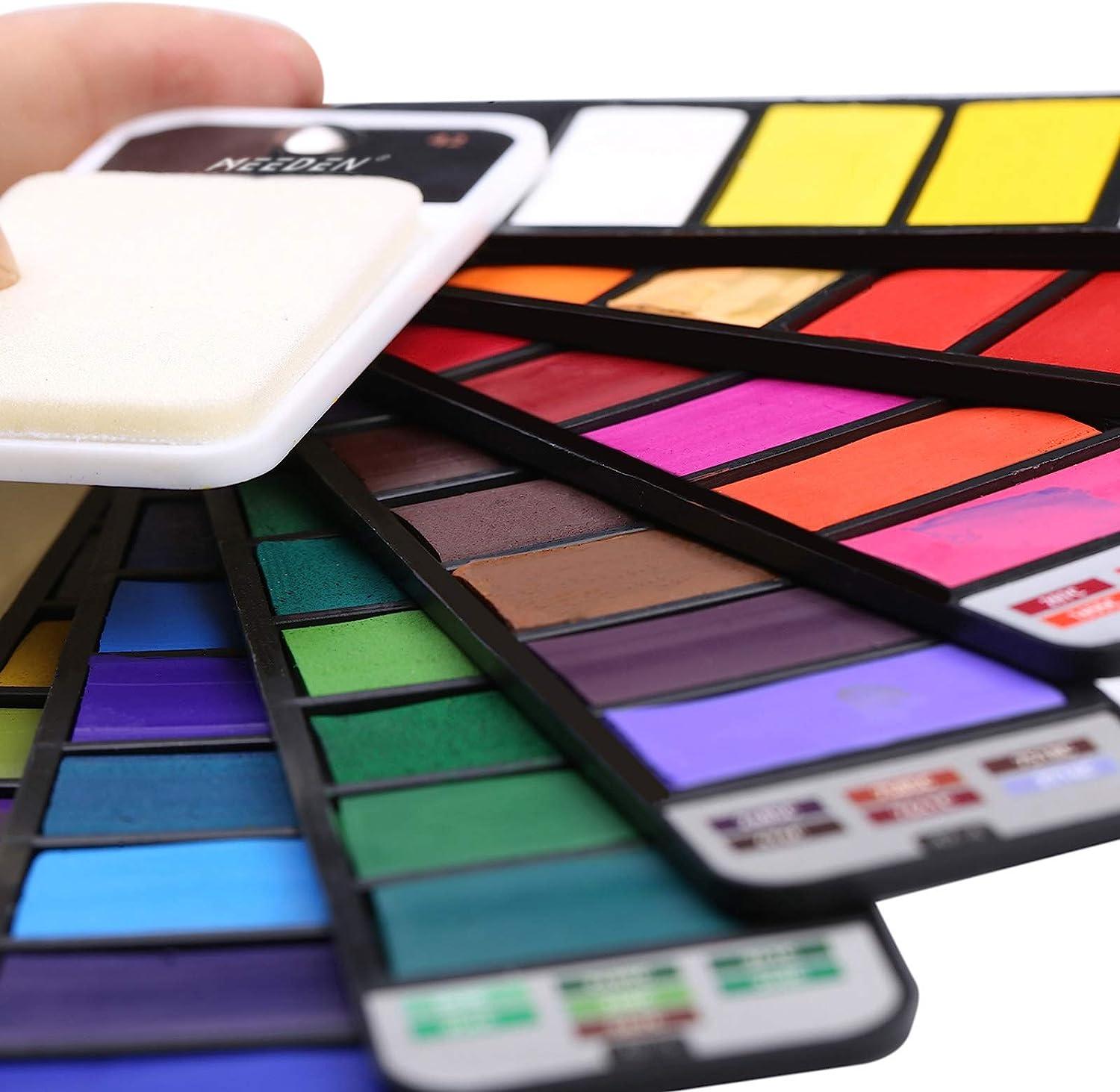 MEEDEN Watercolor Paint Set - 42 Assorted Colors with 4 Brushes ...