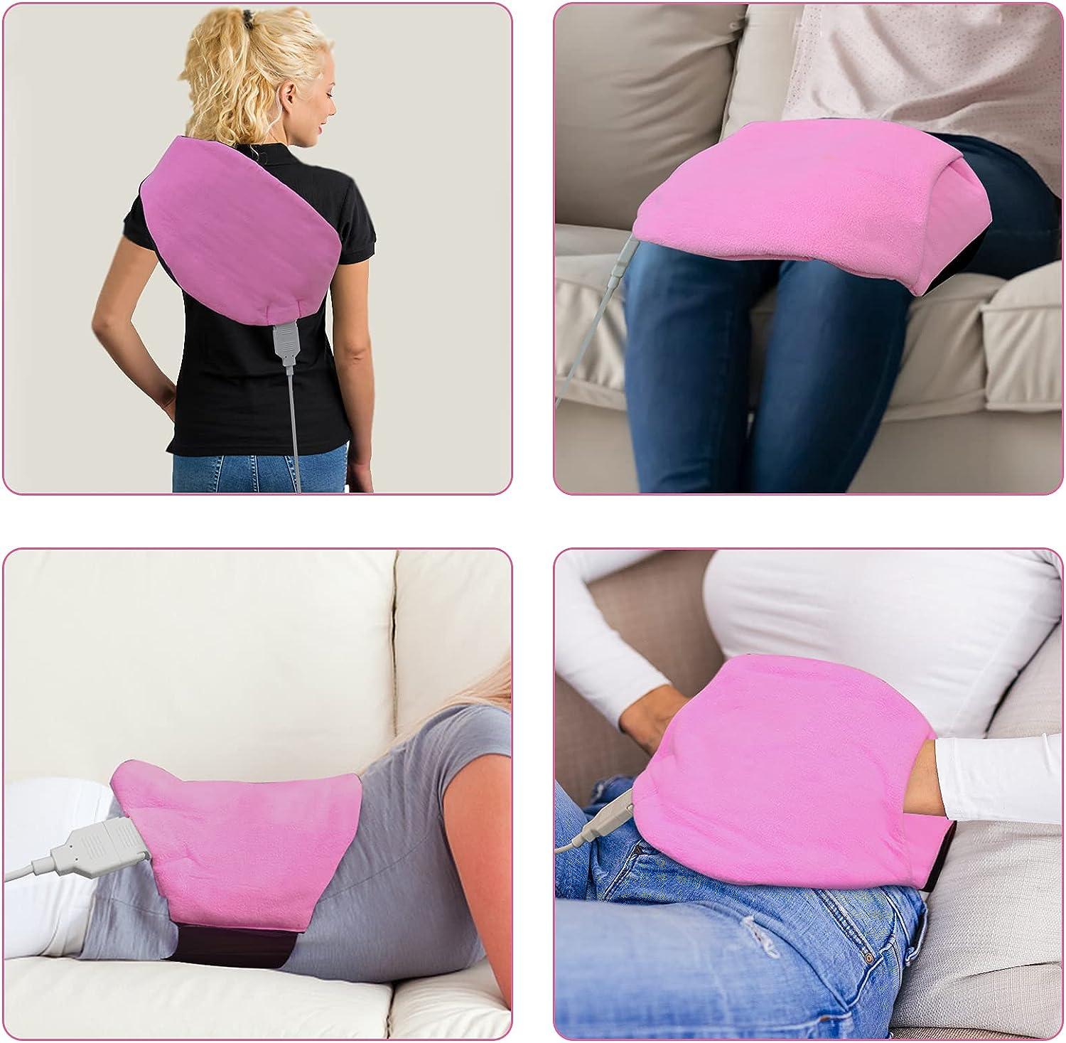 GOQOTOMO Electric Heating Pad with Pocket Design for Lumbar & Abdominal ...