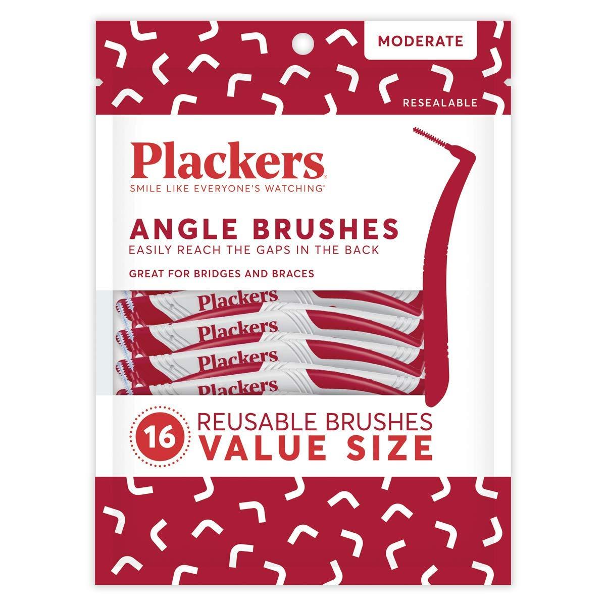 Plackers Angle Interdental Brushes Value Pack - 16 Pieces | Effective Oral Care Tool | Buy Now ...