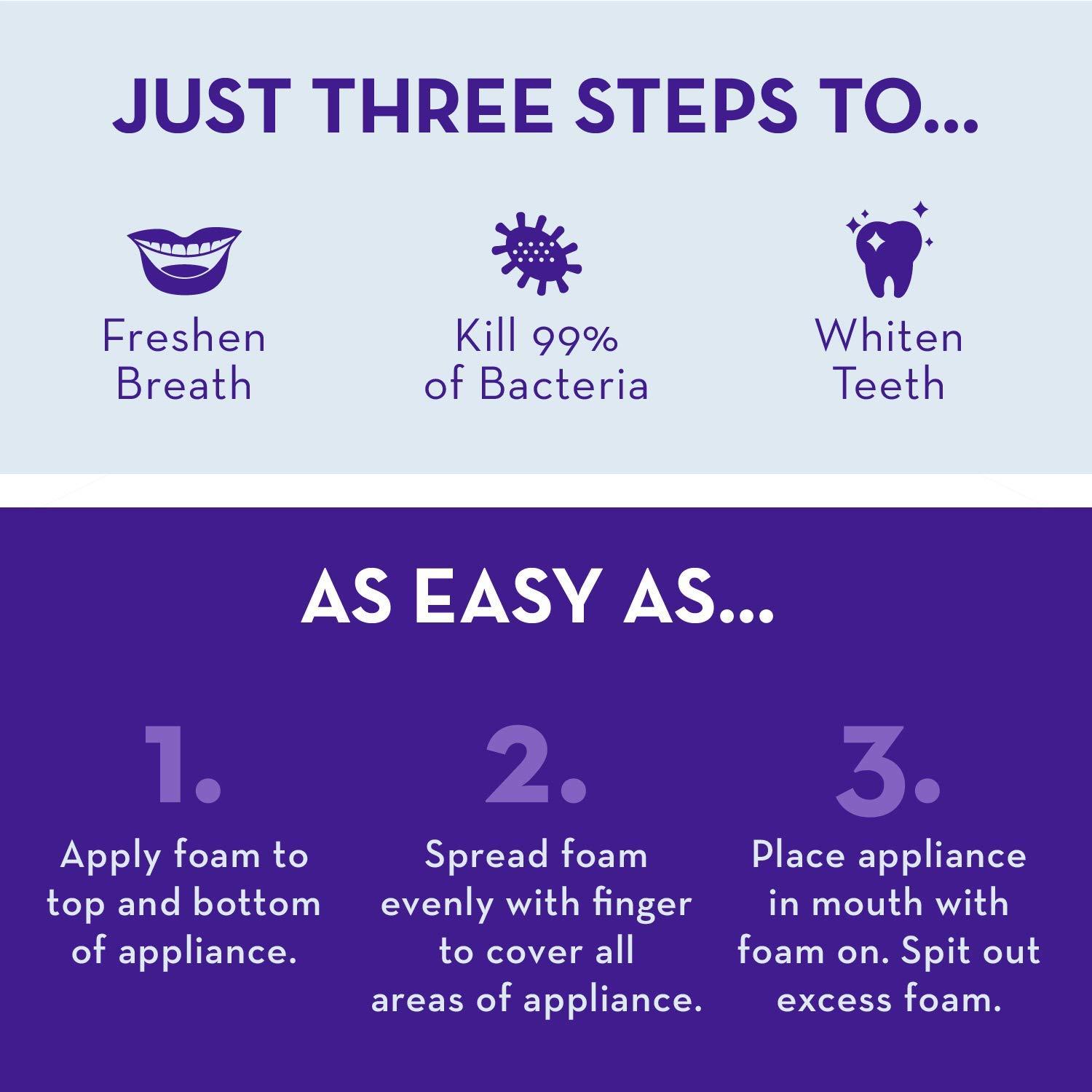 Retainer Brite Cleaning & Whitening Foam - For Fresh Retainers & Whiter ...