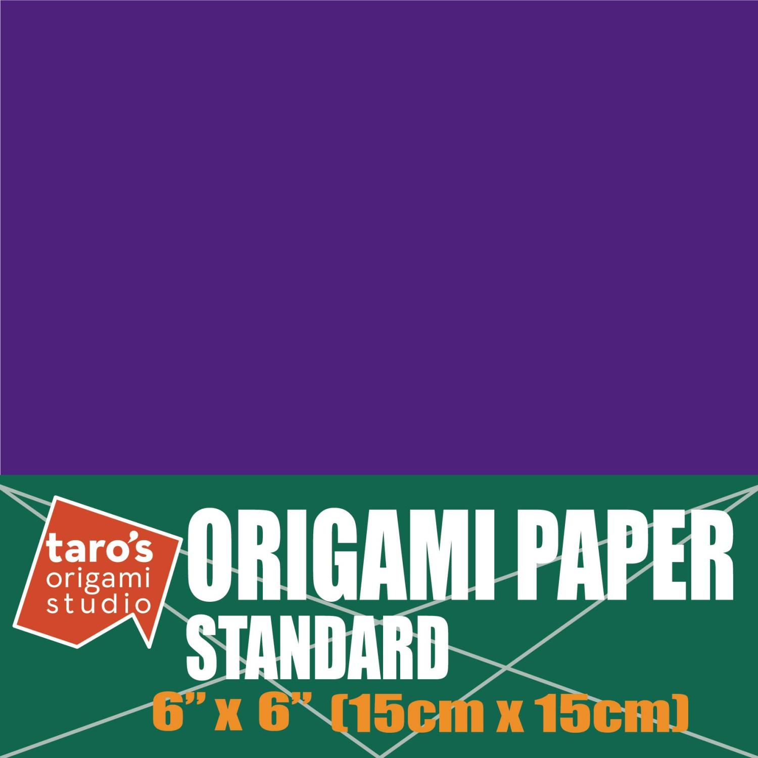 Taro's Origami Studio 6 Inch Purple Single Color Paper - 50 Sheets ...