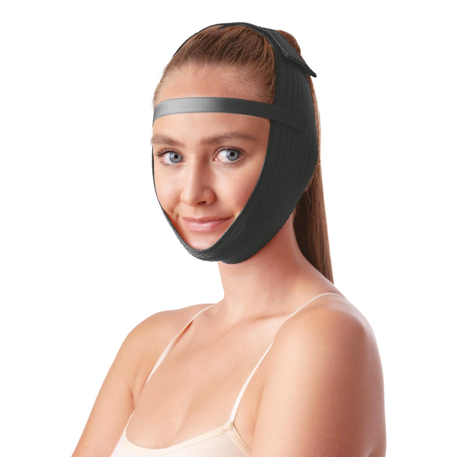 Women's Post Surgical Chin Compression Bandage - Face Slimming & Jowl ...