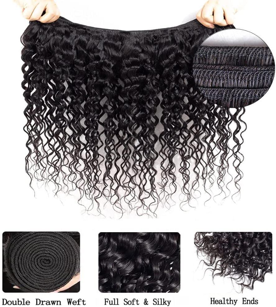 Vallbest Bundles Human Hair 16 Inch Water Wave 10A Brazilian Virgin Wet ...