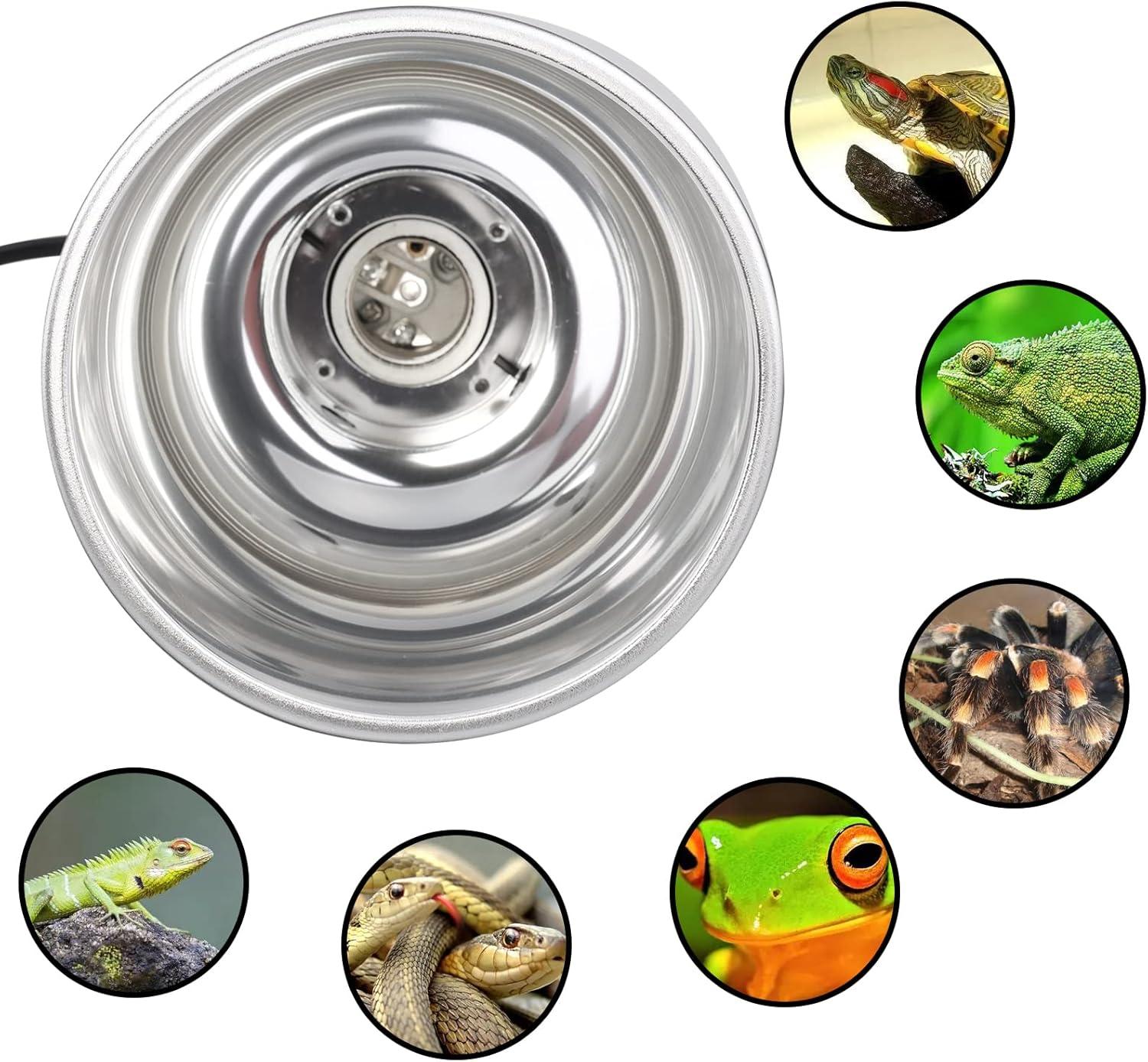 AIICIOO Reptile Light Fixture - 5.5 Inch Optical Reflection Cover for ...