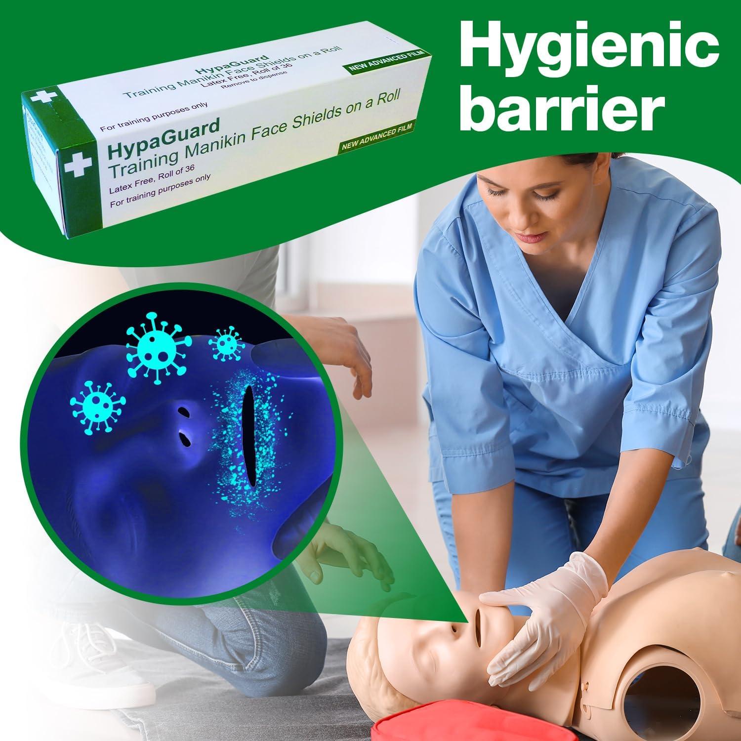HypaGuard Training Manikin Resuscitation Face Shields - Single Roll ...