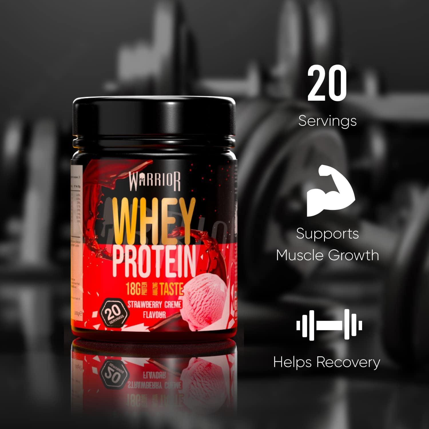 Warrior Whey Protein Powder - 36g Protein, Low Sugar & Carbs, GMP ...